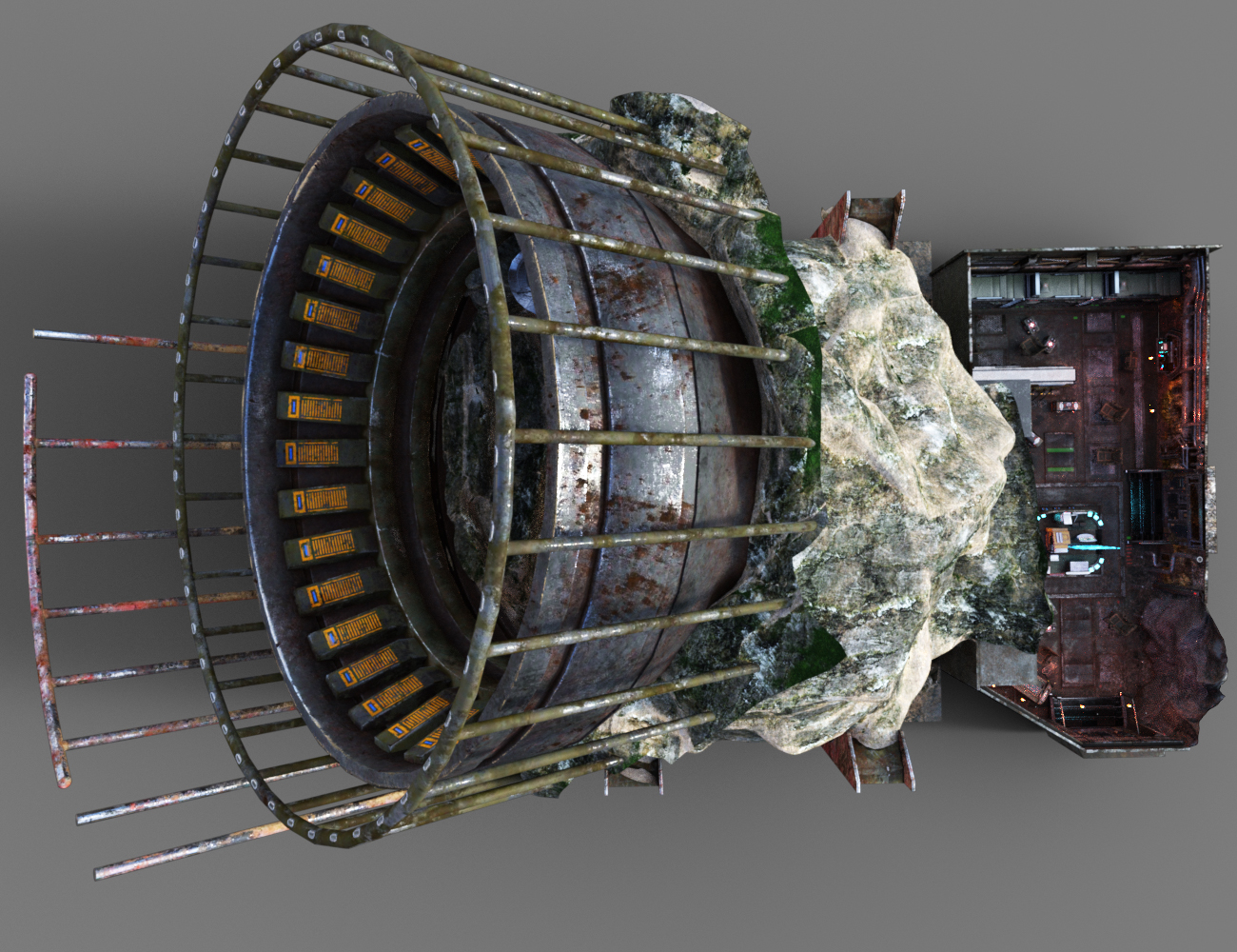 XI Futuristic Army Bunker | Daz 3D