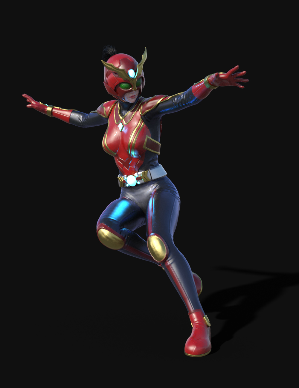 Flame Gilded Knight For Genesis 8 and 8.1 Female | Daz 3D