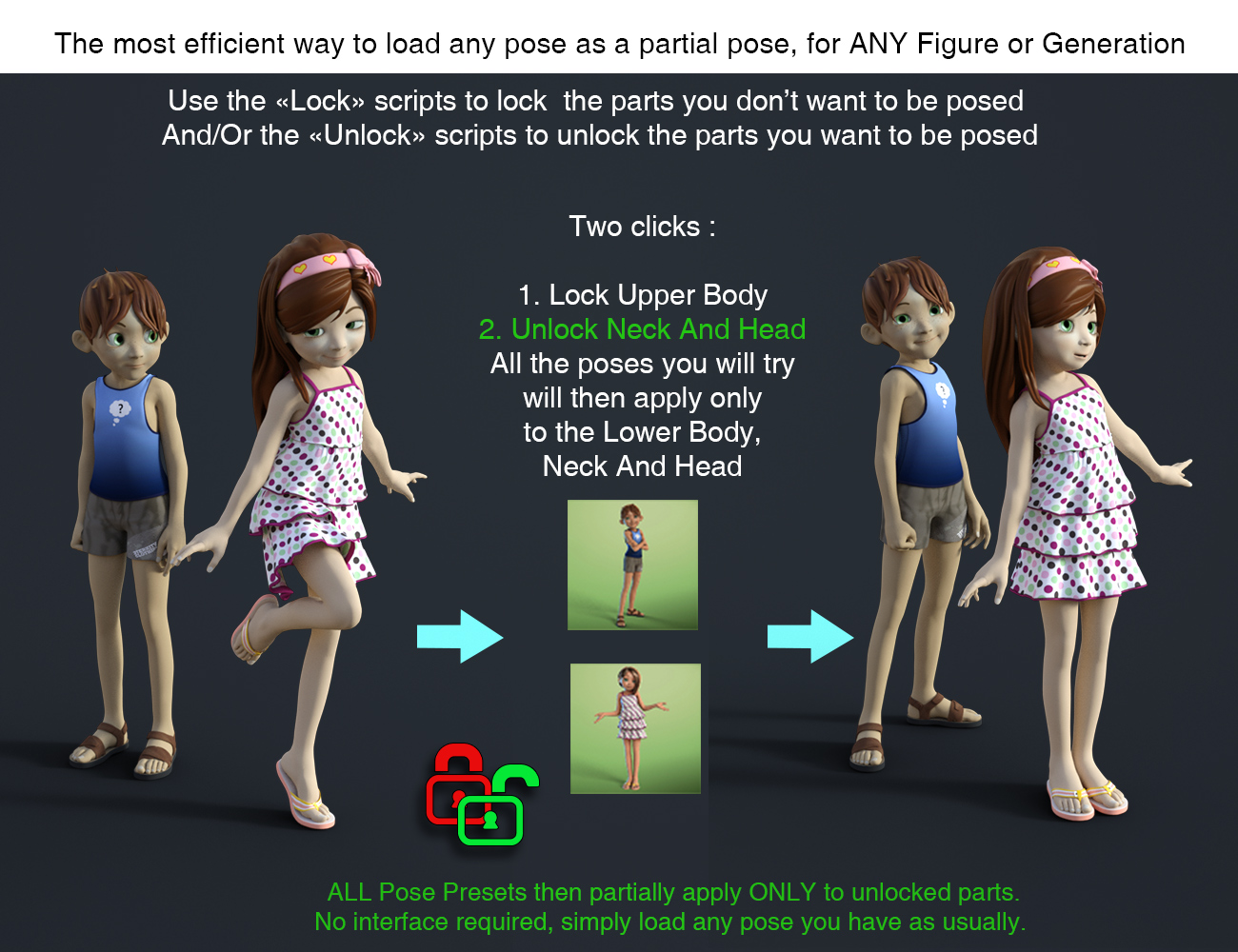 Ultimate Pose Mixer Pro with Mega Pose Toolkit | Daz 3D