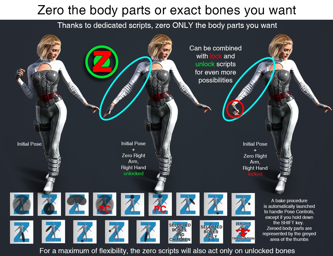 Ultimate Pose Mixer Pro with Mega Pose Toolkit | Daz 3D