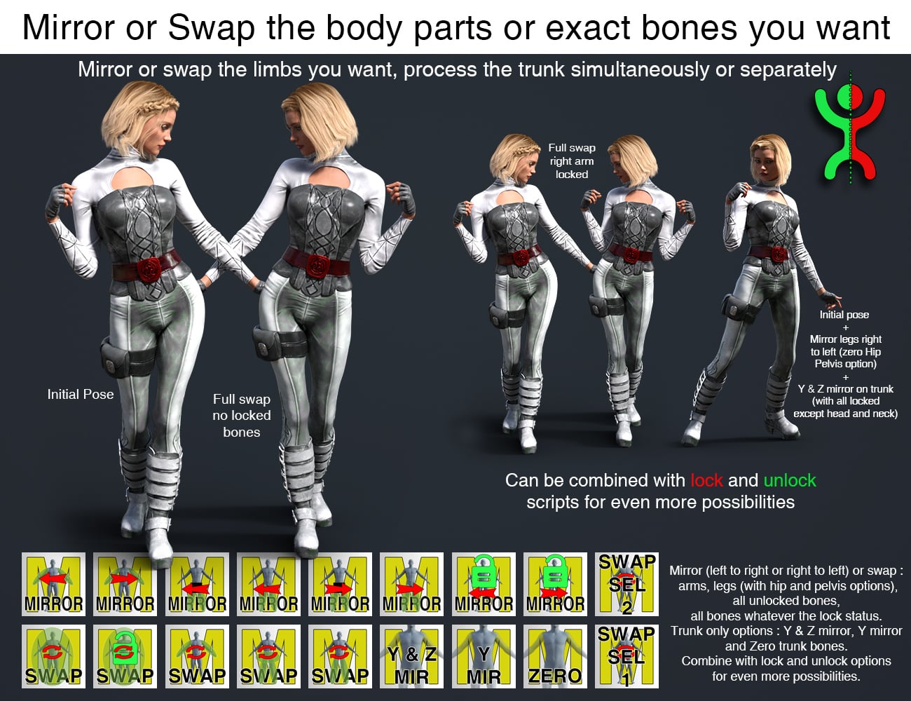 Ultimate Pose Mixer Pro with Mega Pose Toolkit | Daz 3D