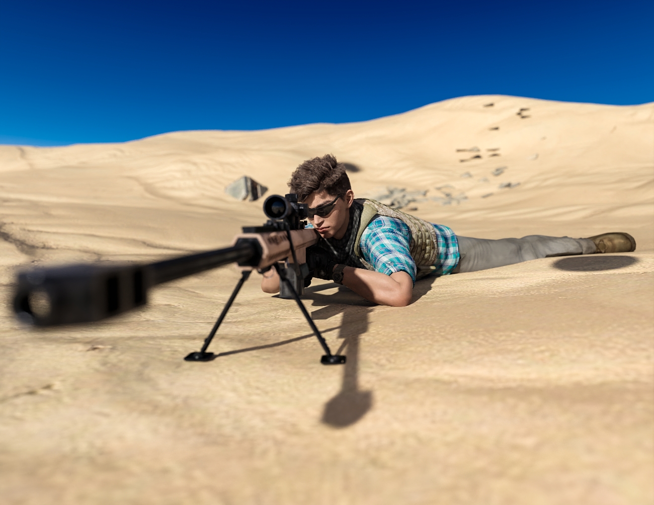 Poses for Army Weapon 01 for Genesis 8 and 9 | Daz 3D