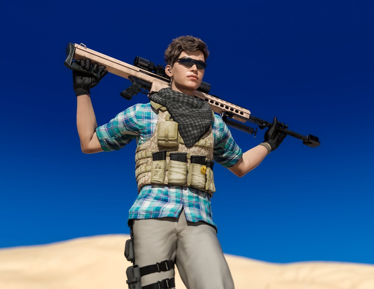 Poses for Army Weapon 01 for Genesis 8 and 9 | Daz 3D