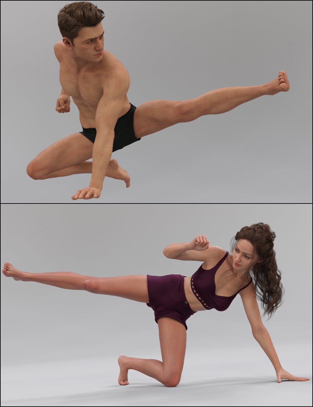 MMX Action Packed Poses for Genesis 9 | Daz 3D