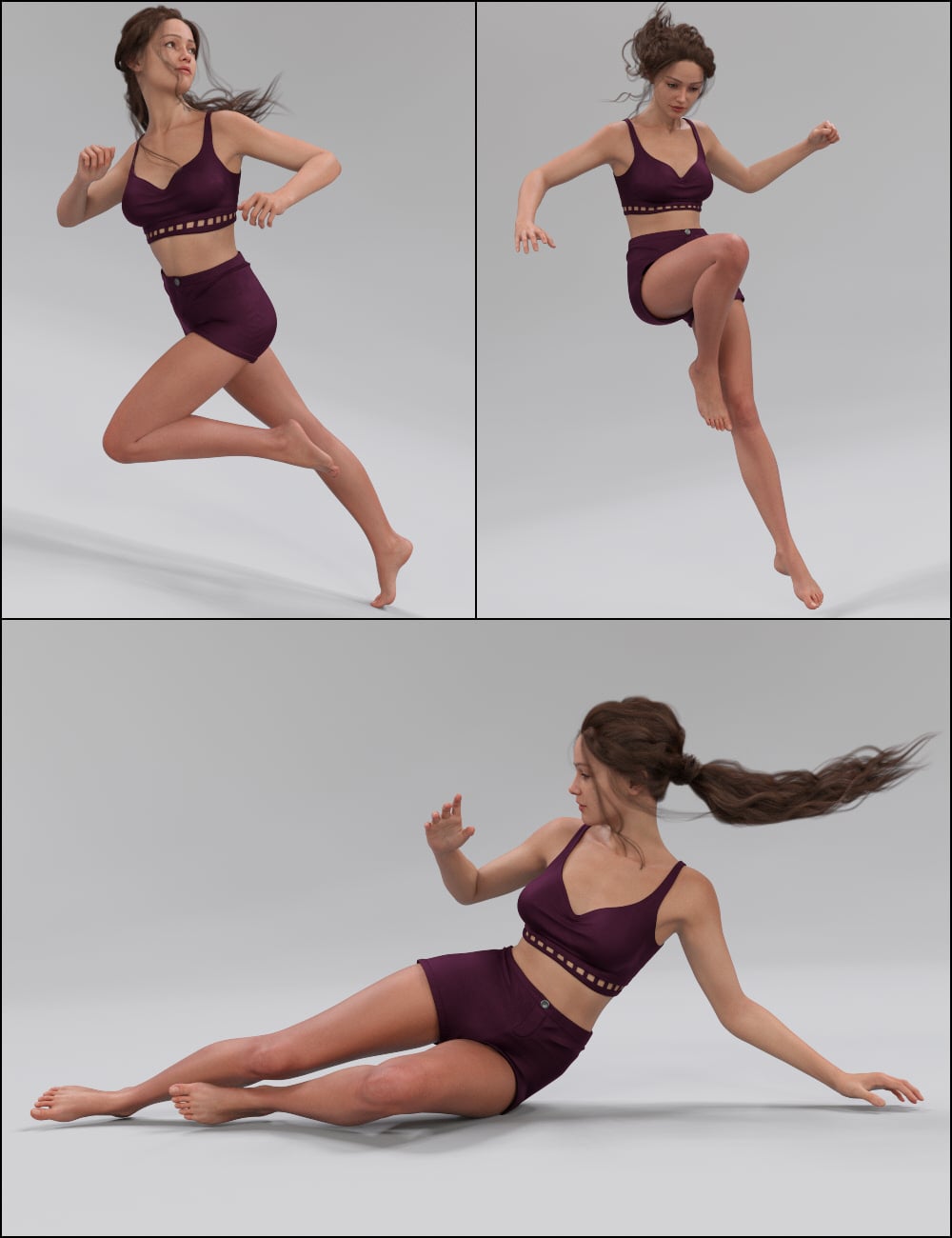 MMX Action Packed Poses for Genesis 9 | Daz 3D