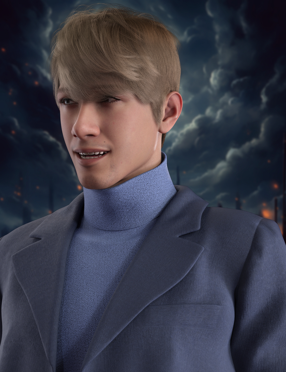 dForce Yuan Hair for Genesis 9 | Daz 3D