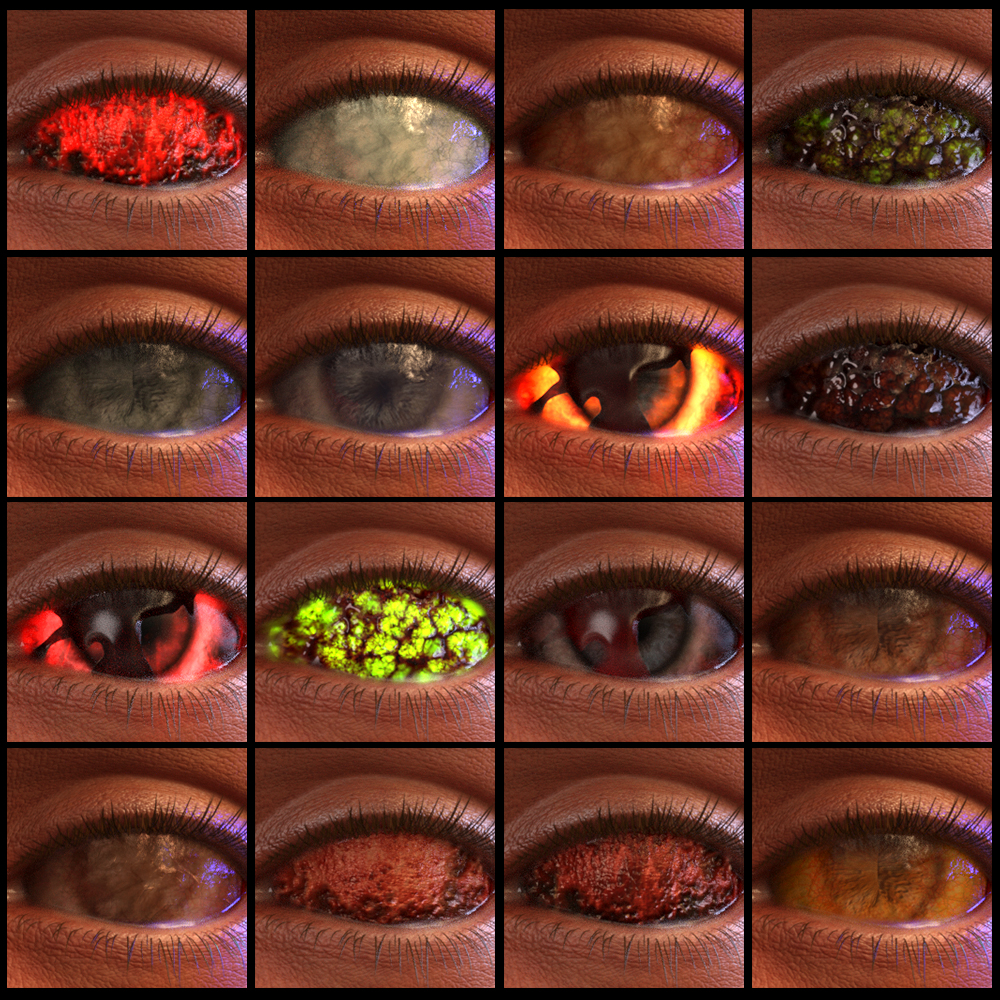 M3D Horror Eyes for Genesis 9 | Daz 3D