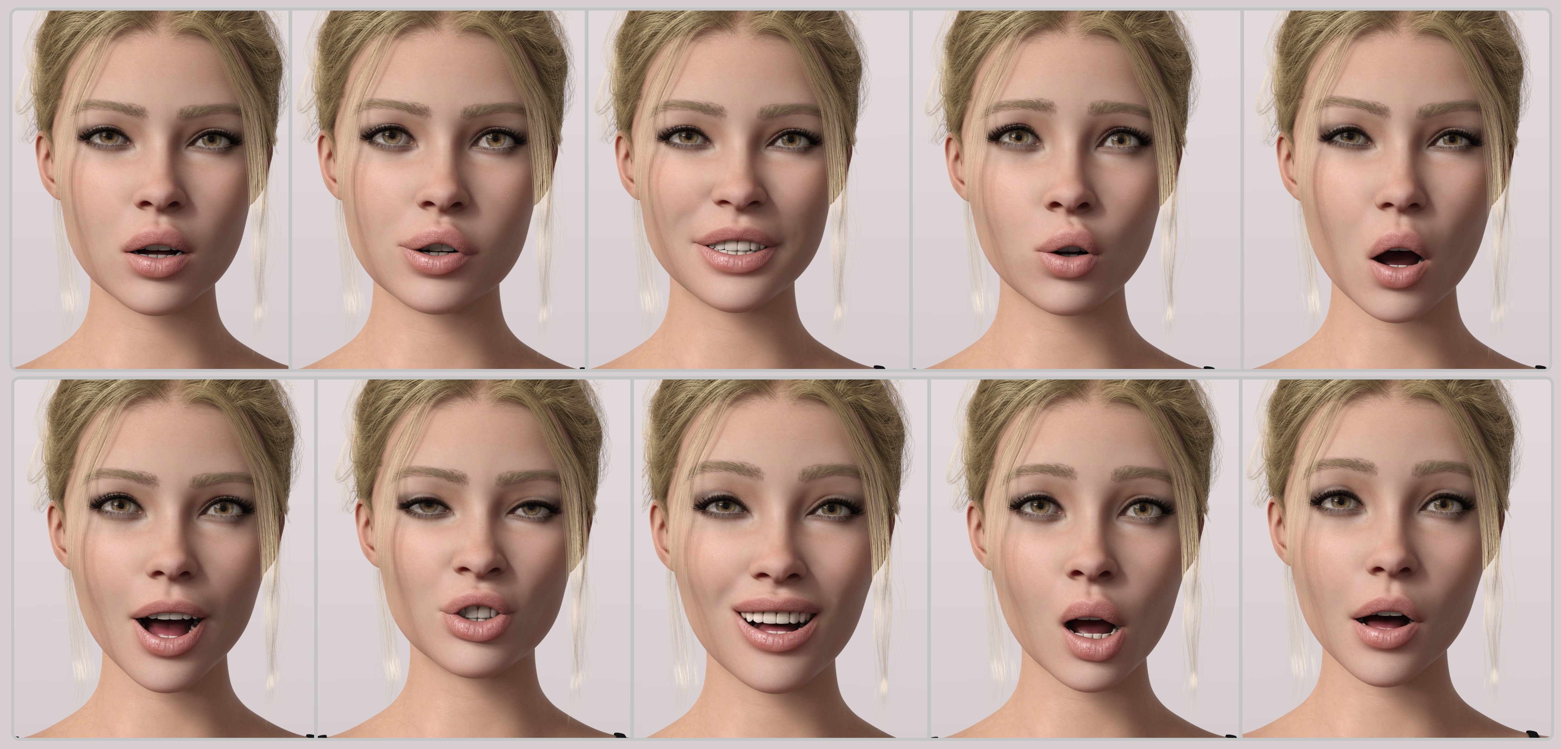 Z Talk To Me Mix and Match Expressions for Genesis 9 | Daz 3D