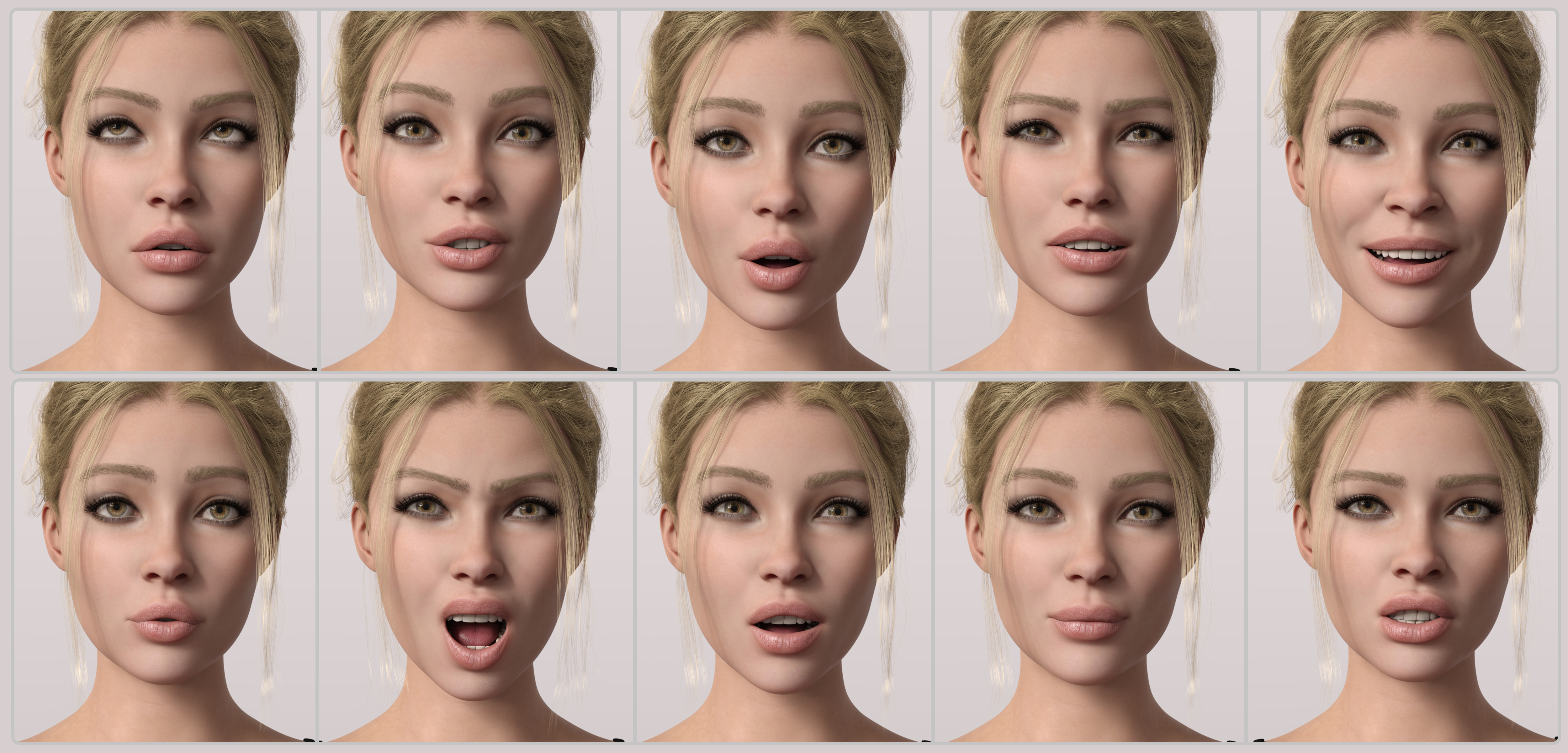 Z Talk To Me Mix and Match Expressions for Genesis 9 | Daz 3D