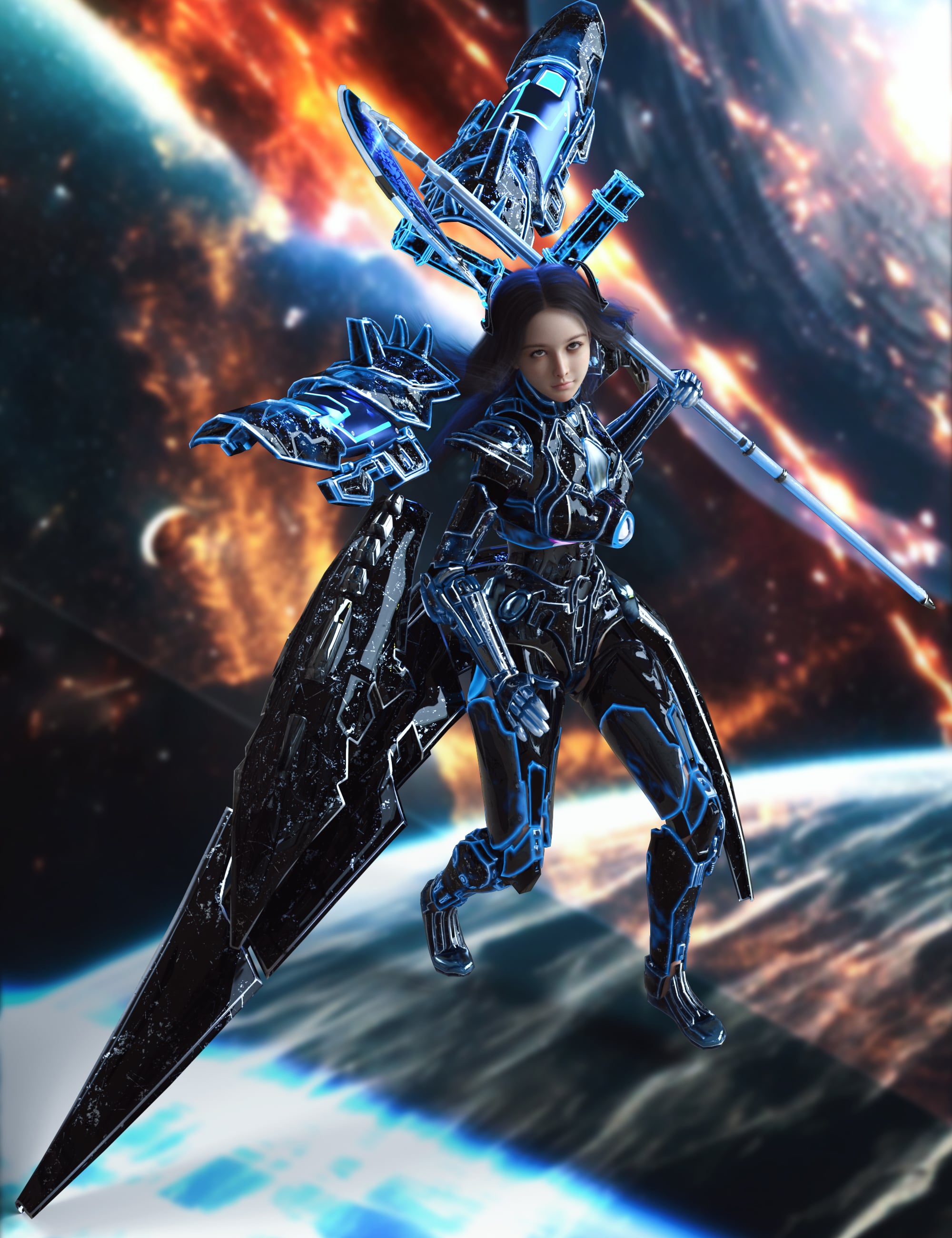 Vo Death Armour for Genesis 9 | Daz 3D