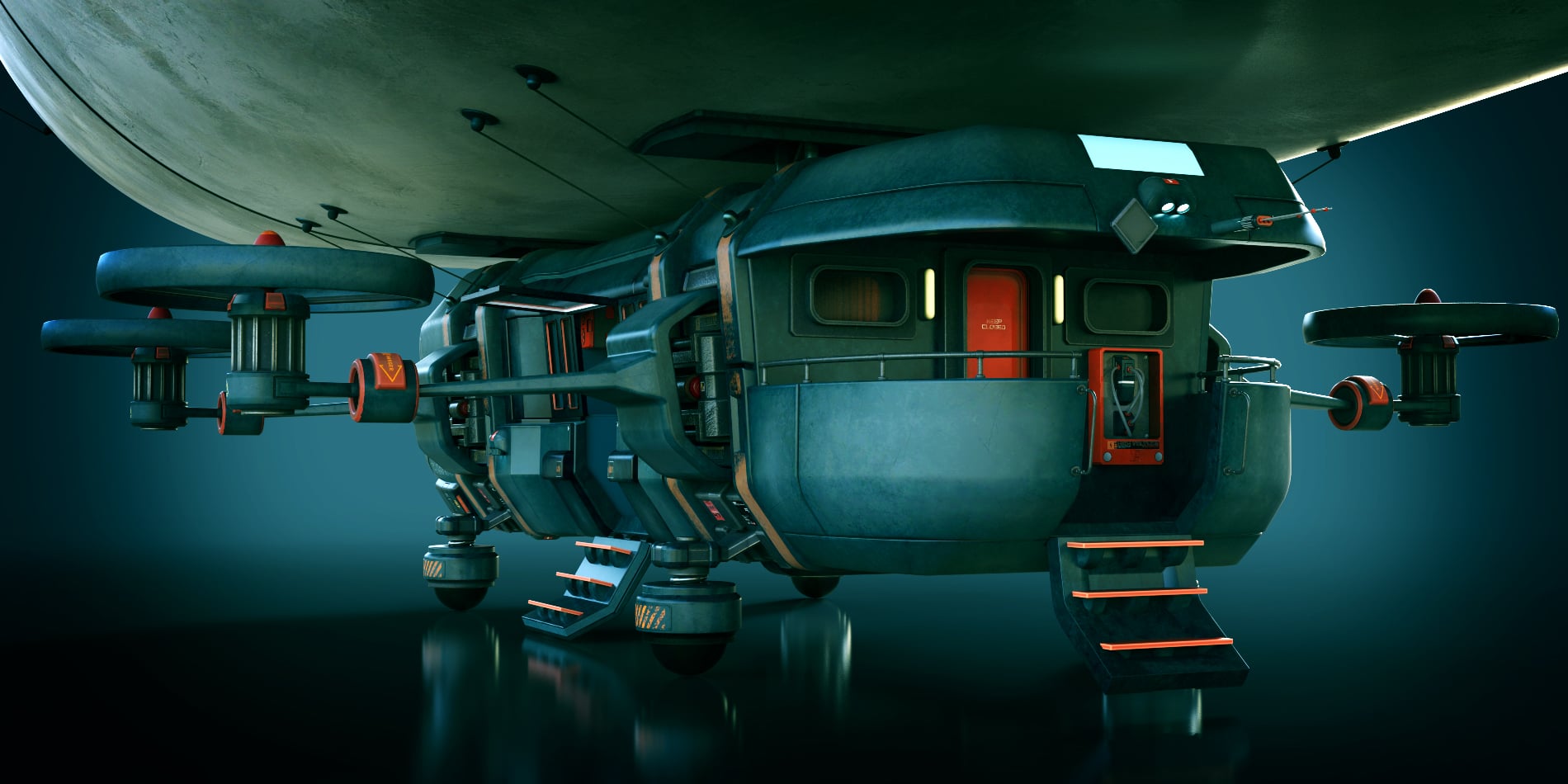 The Wild Rover Airship | Daz 3D