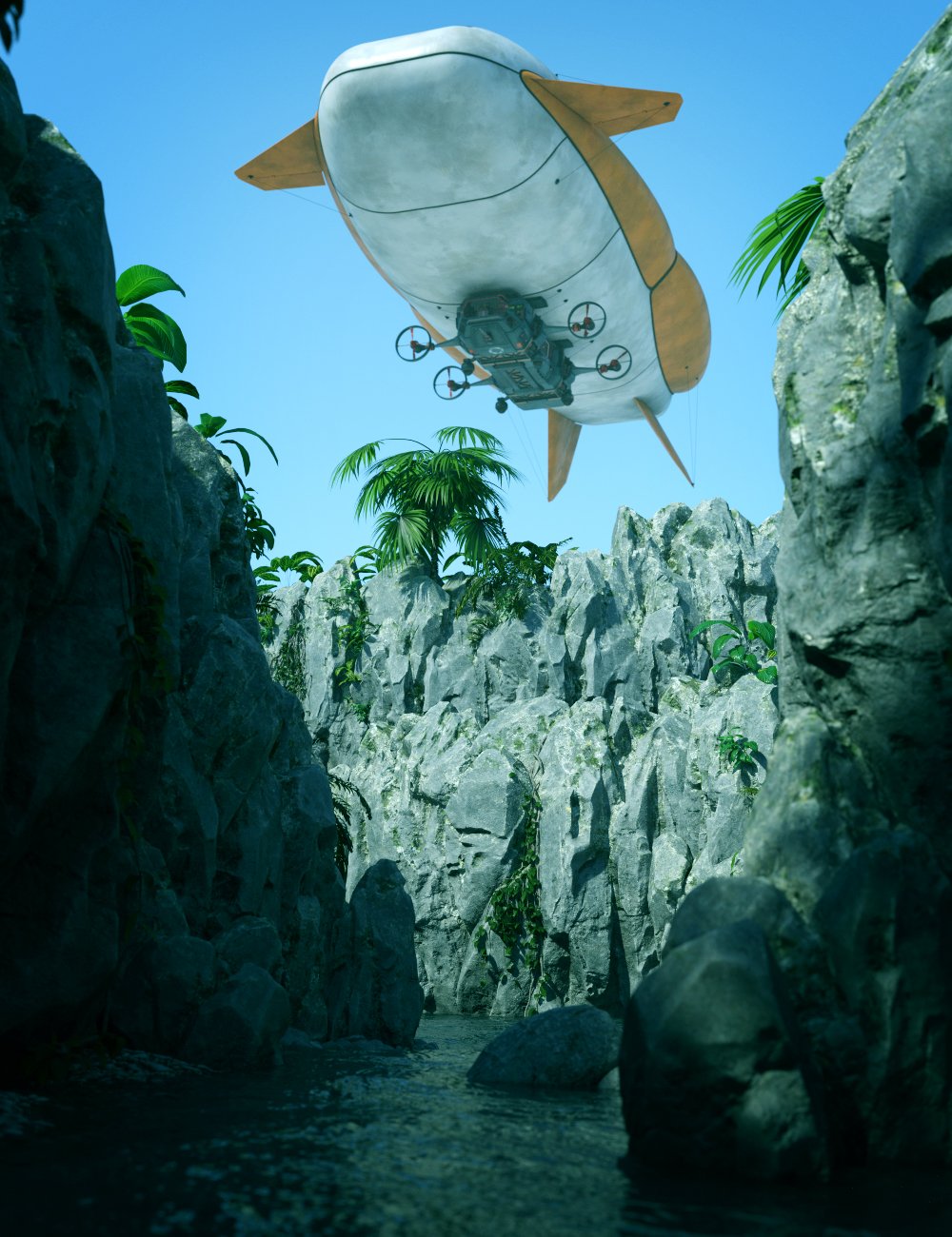 The Wild Rover Airship | Daz 3D