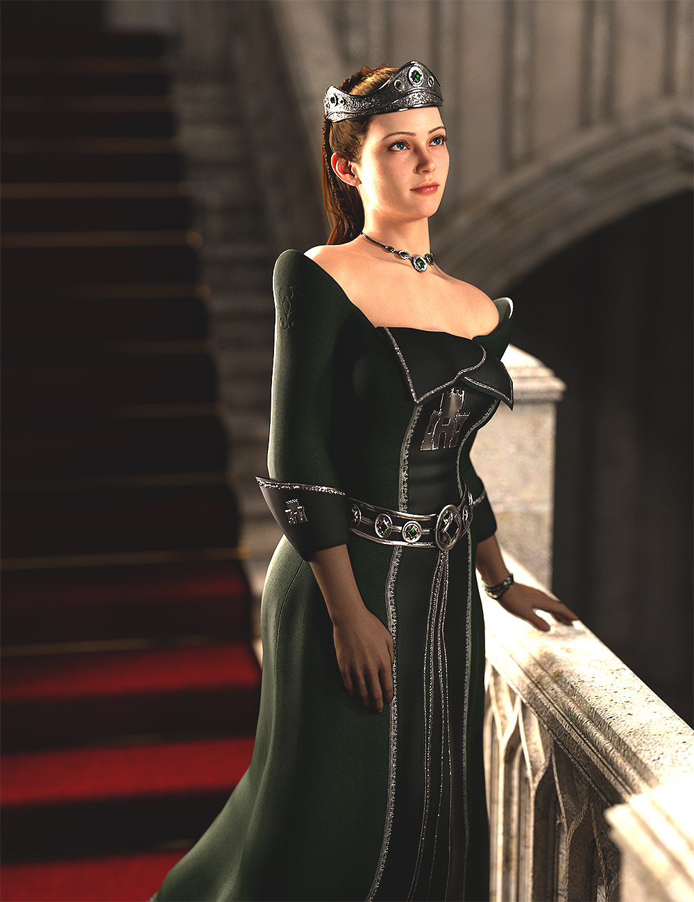 Fantasy Queen Texture Expansion for Fantasy Queen Outfit | Daz 3D