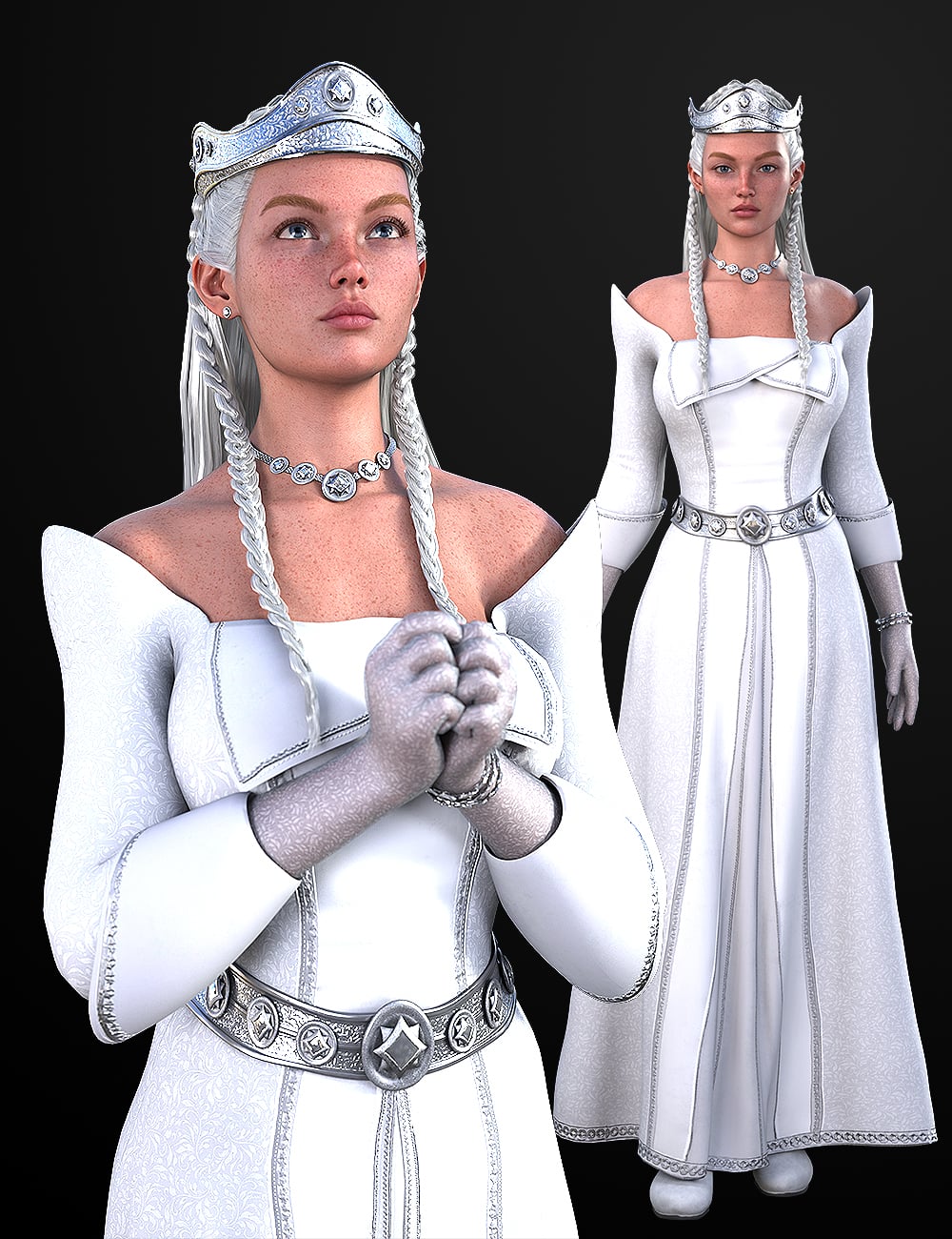 Fantasy Queen Texture Expansion for Fantasy Queen Outfit | Daz 3D