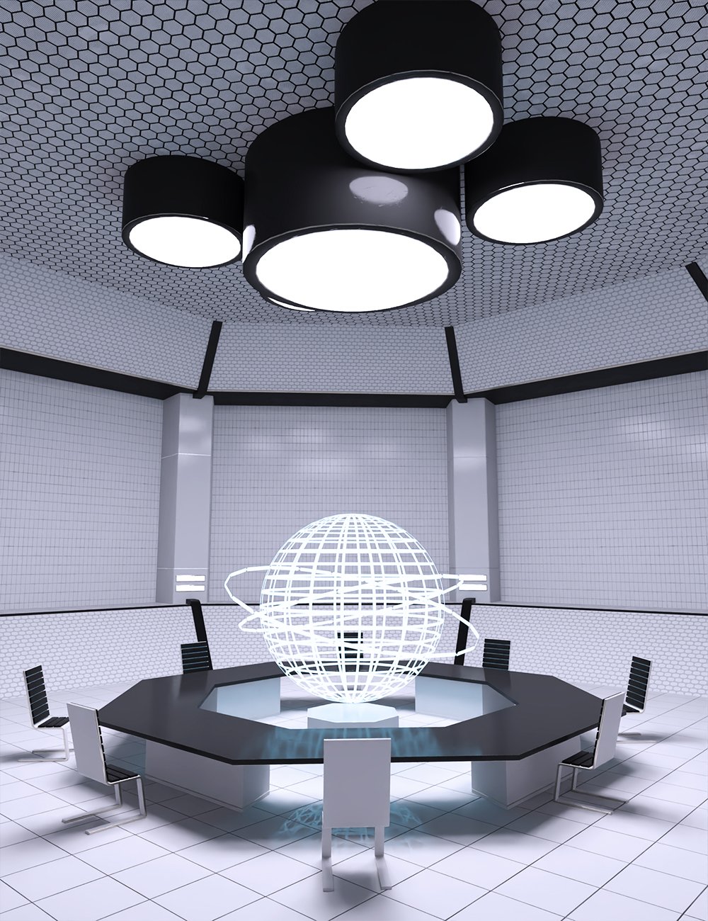 FH Sci-Fi Chamber Room | Daz 3D