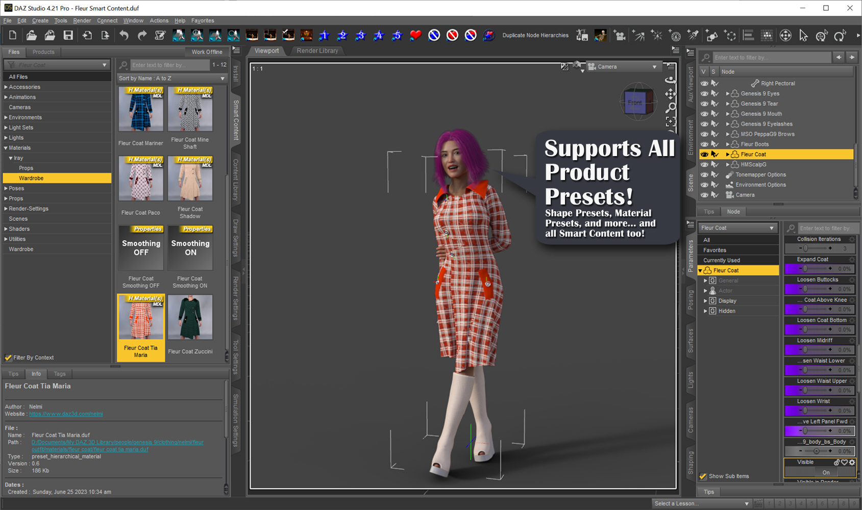 Mirror Geometry for Genesis 9 | Daz 3D