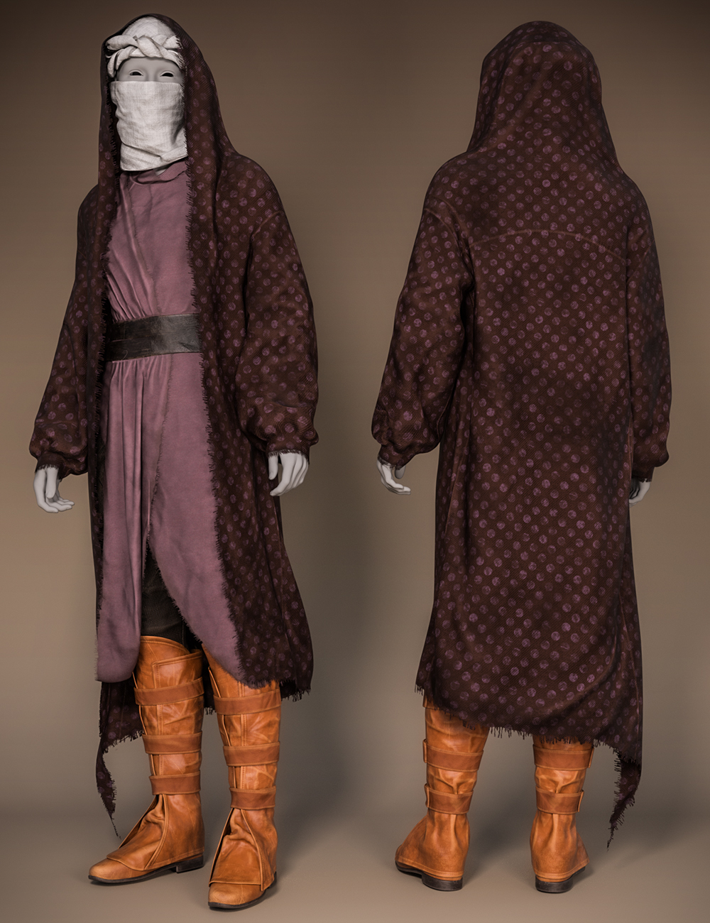 dForce Lost In Desert Outfit Texture Add On | Daz 3D