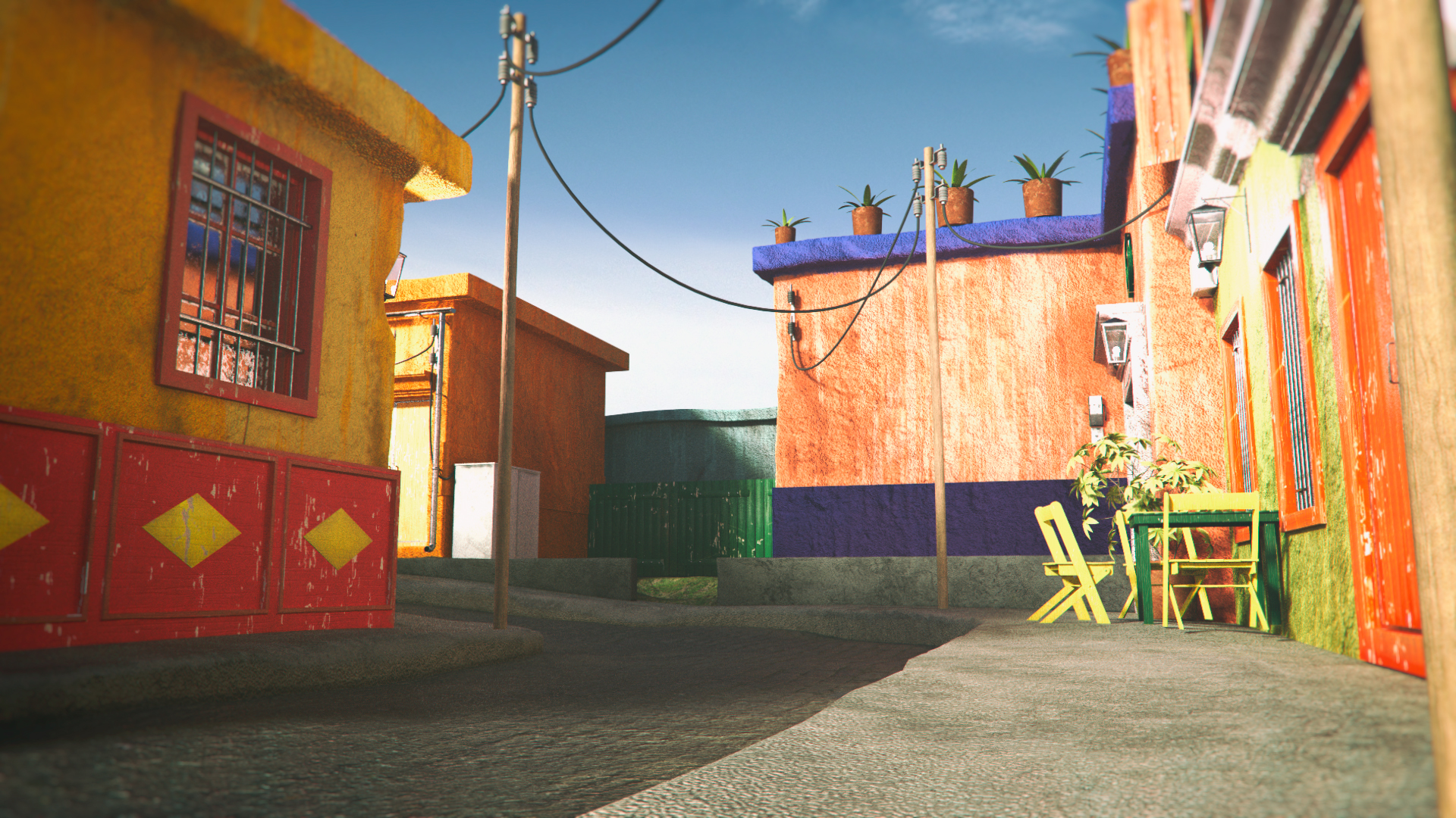 Colorful Toon Street | Daz 3D