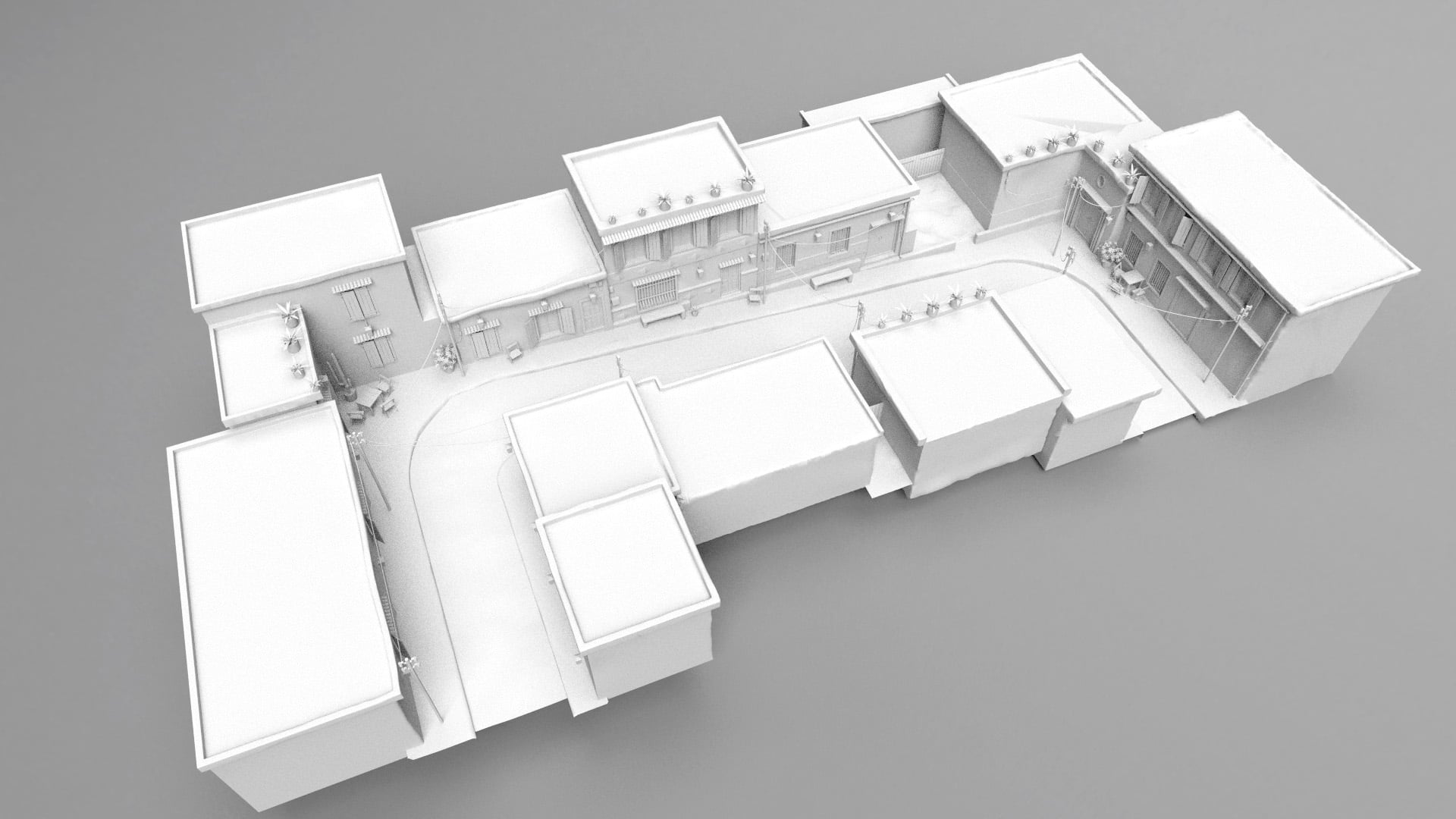 Colorful Toon Street | Daz 3D