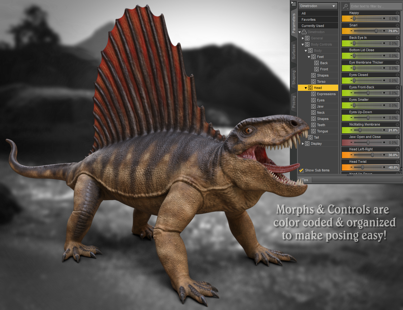 WC Dimetrodon | Daz 3D