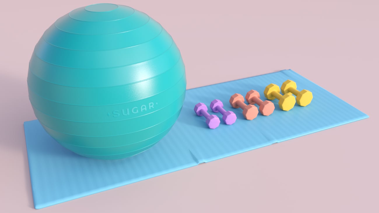 Pop Pilates Props for Genesis 9, 8 and 3 | Daz 3D