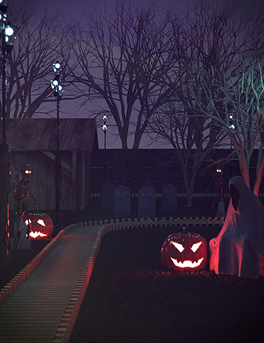 Build Your Own Garden Spooky Theme | Daz 3D