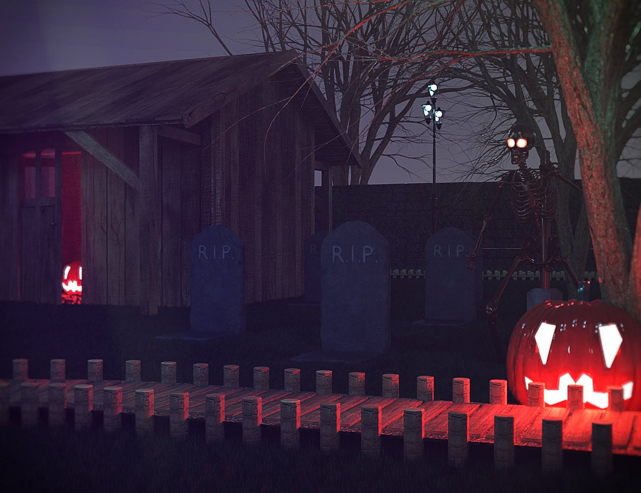 Build Your Own Garden Spooky Theme | Daz 3D