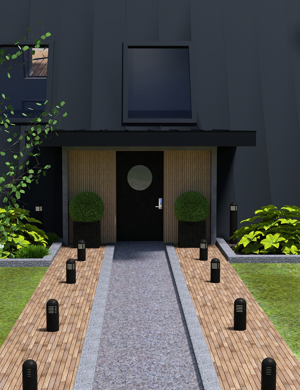 Scandinavian Style A-Frame House | Daz 3D