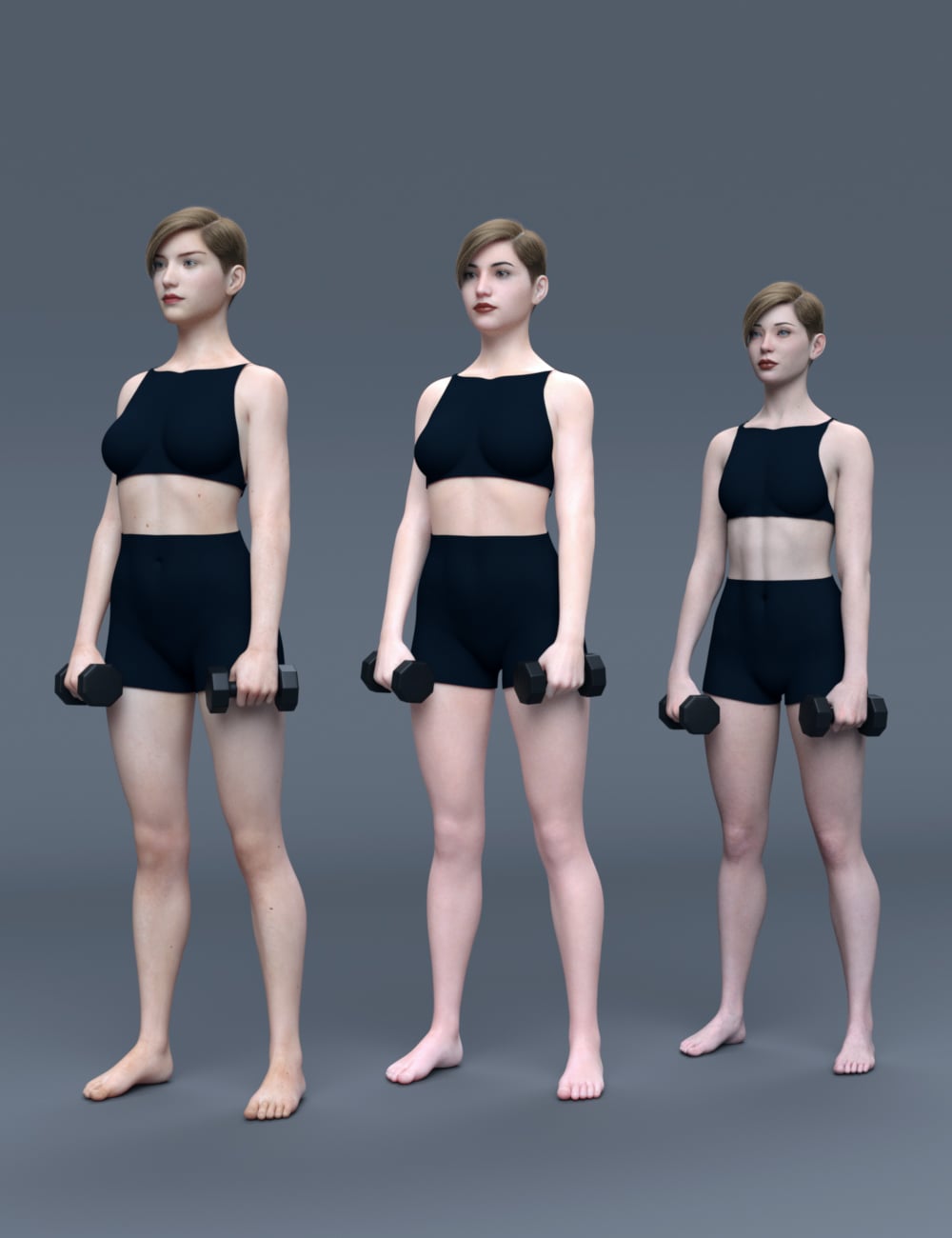 Beast Mode Working Out Poses for Genesis 9, 8 and 3 | Daz 3D
