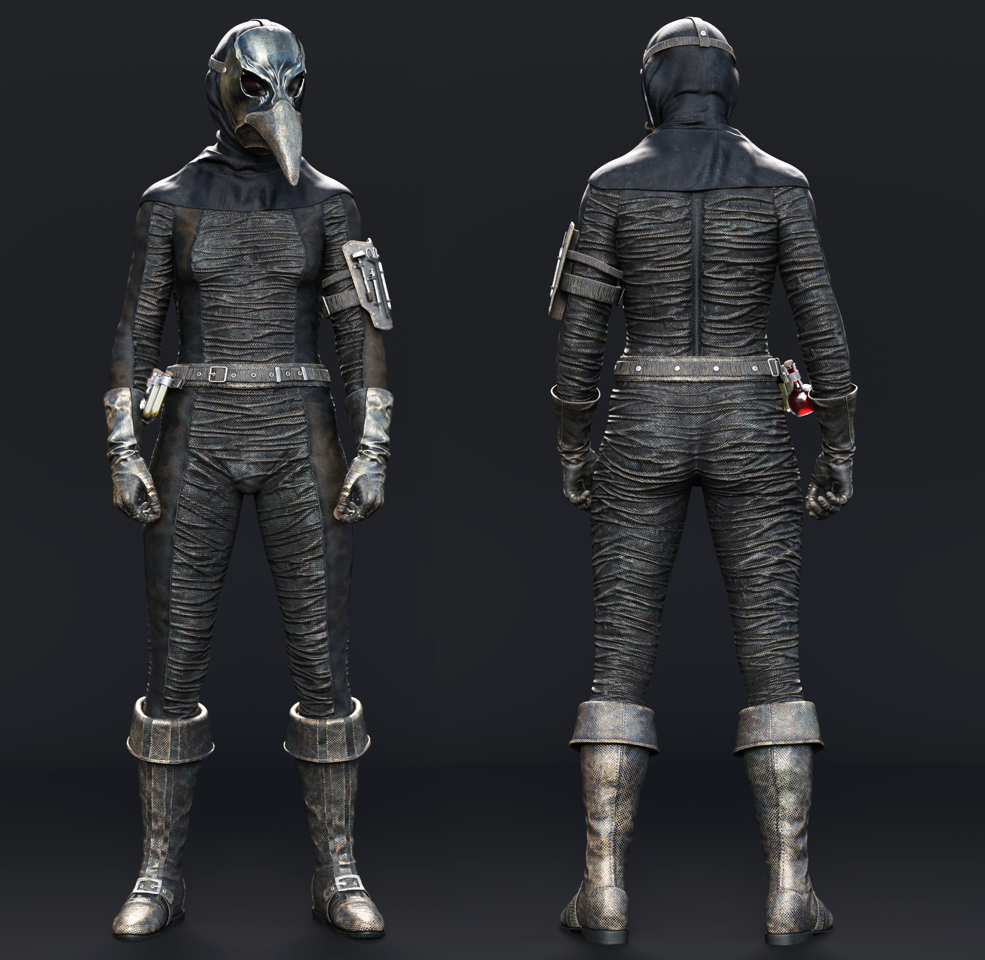dForce Fantasy Plague Doctor for Genesis 9 | Daz 3D