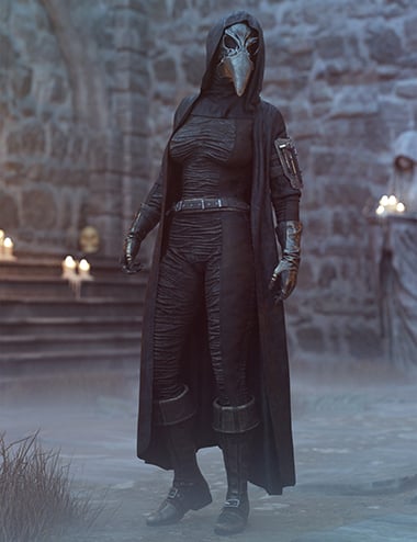dForce Fantasy Plague Doctor for Genesis 9 | Daz 3D