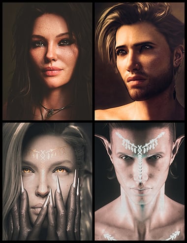 ES3D Tauriel and Thalius Mega Bundle for Genesis 9 | Daz 3D