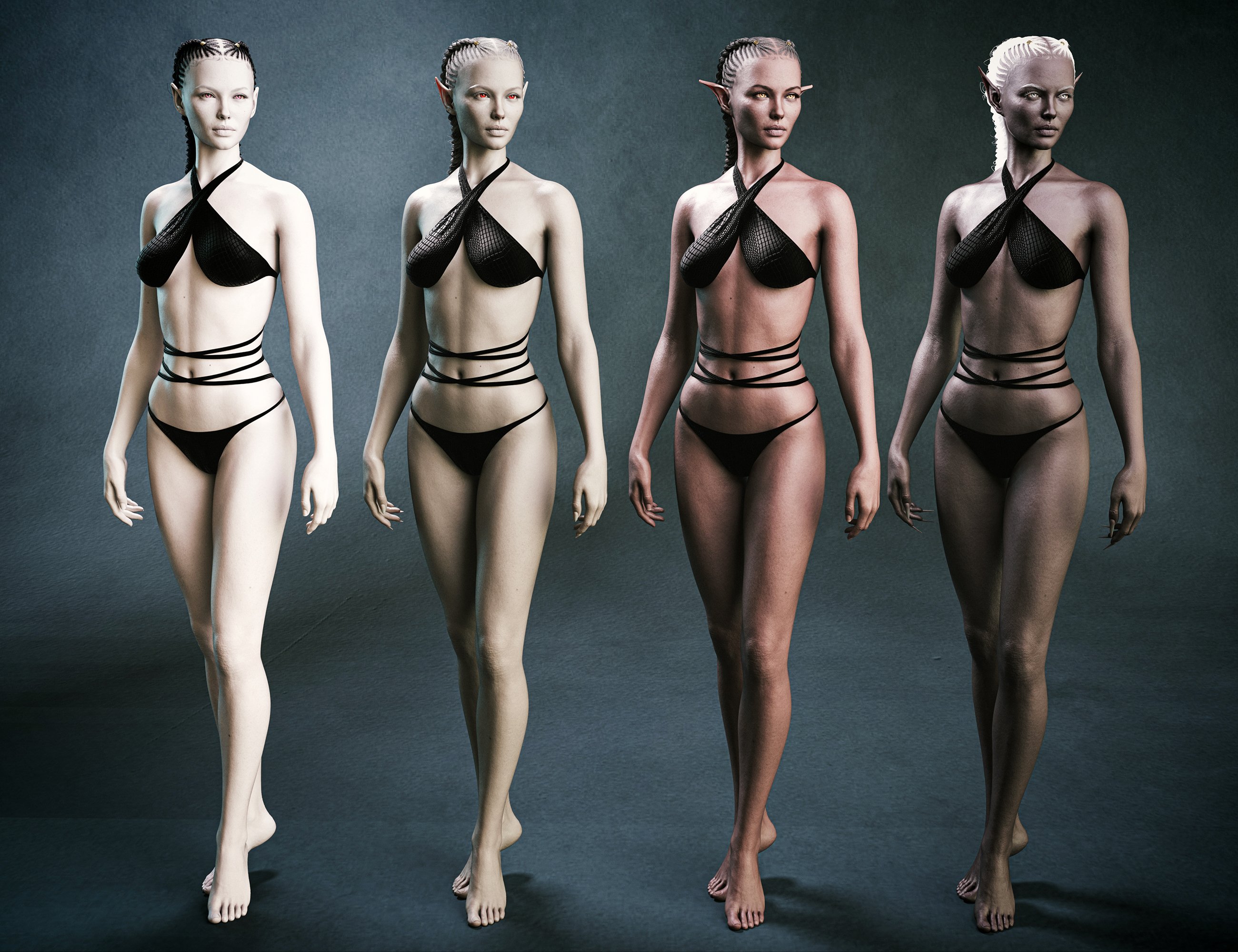 ES3D Tauriel and Thalius Mega Bundle for Genesis 9 | Daz 3D