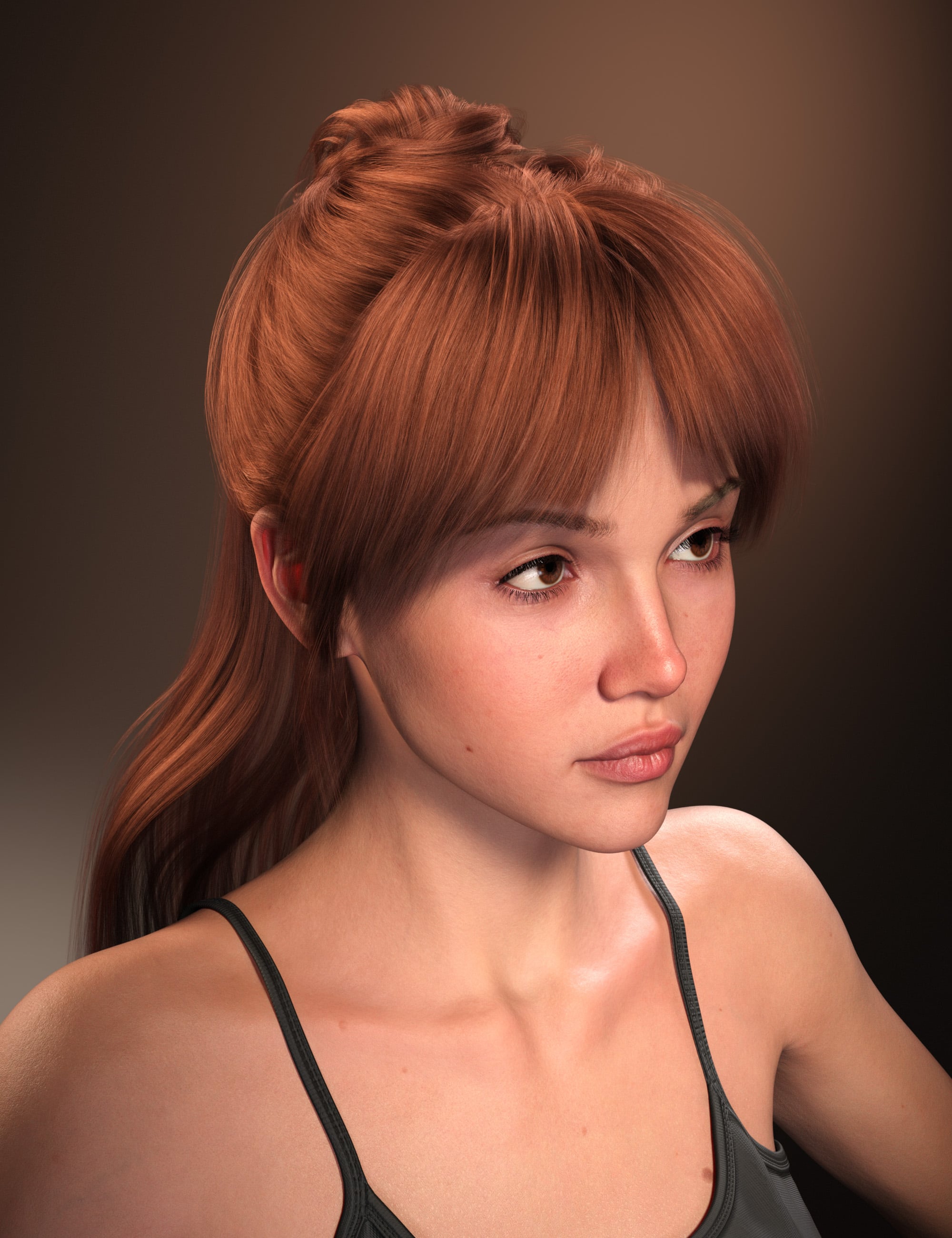 FE Sweet Layered Shawl Hair for Genesis 9 | Daz 3D