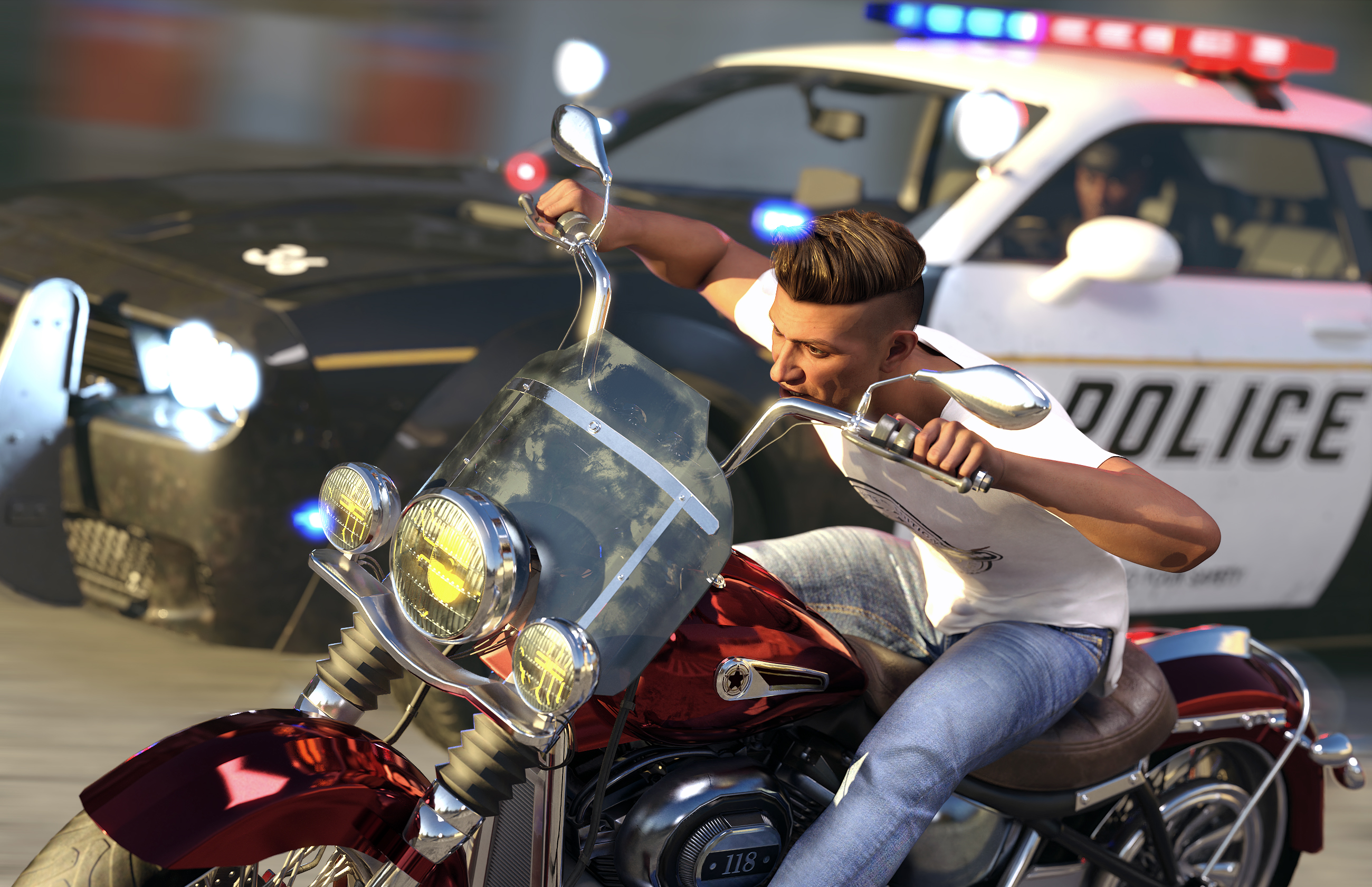 Rogue Rider Poses for Dark Classic Motorcycle and Genesis 9 | Daz 3D