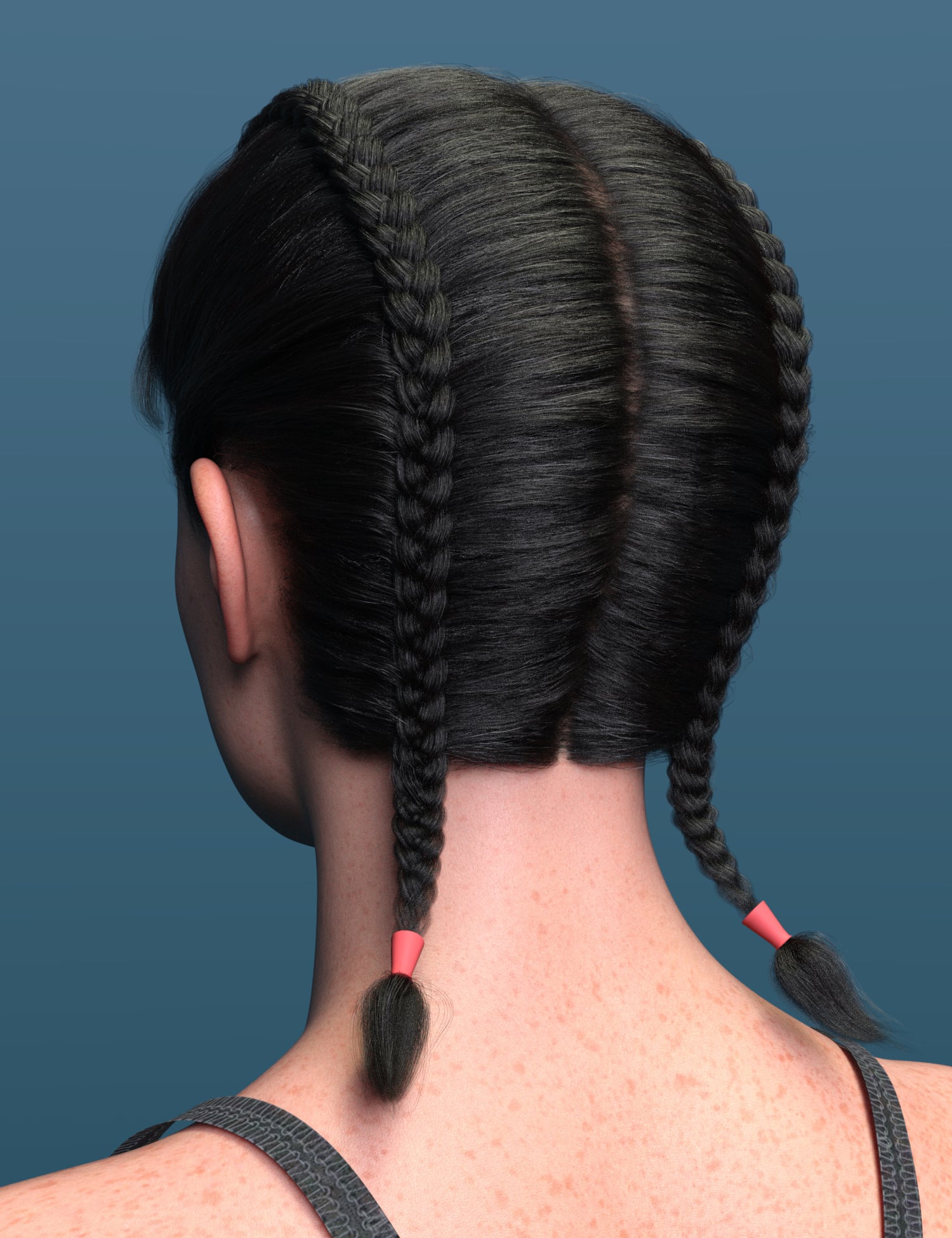 SPR Happy Braid Hair for Genesis 9 | Daz 3D