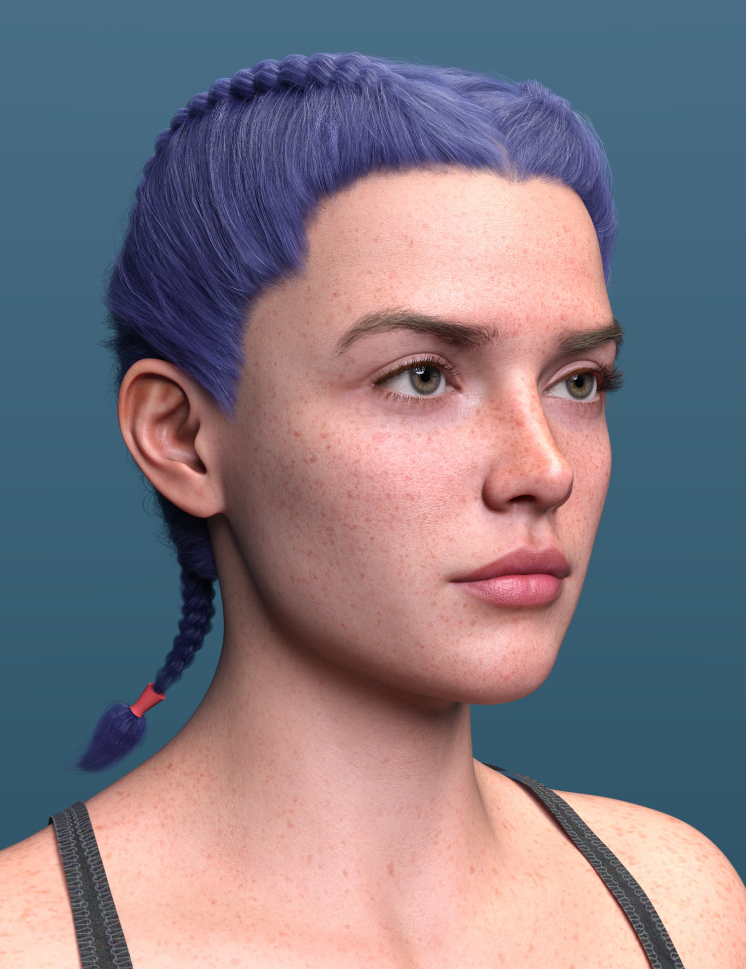 SPR Happy Braid Hair for Genesis 9 | Daz 3D