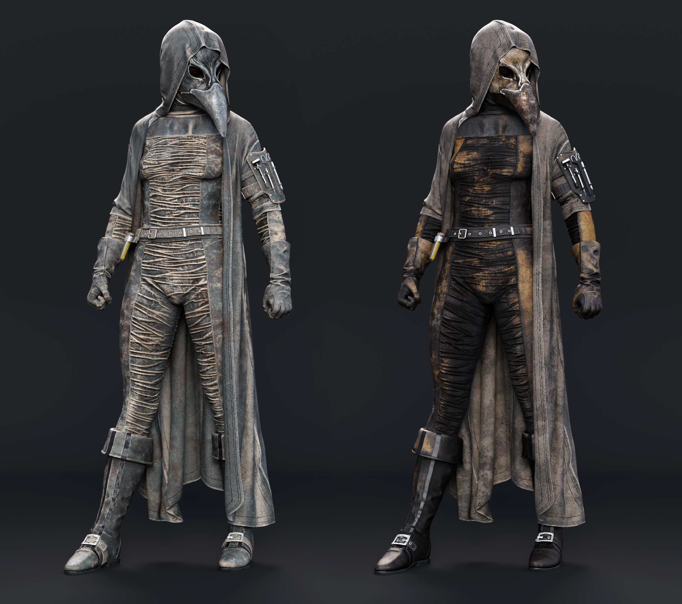 dForce Fantasy Plague Doctor Texture Add-On | Daz 3D