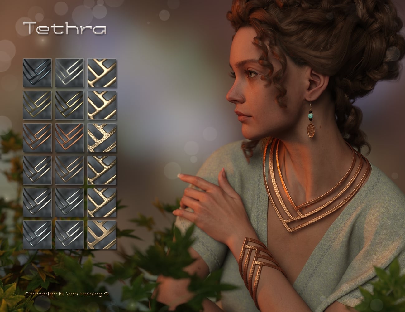 Tethra Structural Jewelry for Genesis 9 | Daz 3D