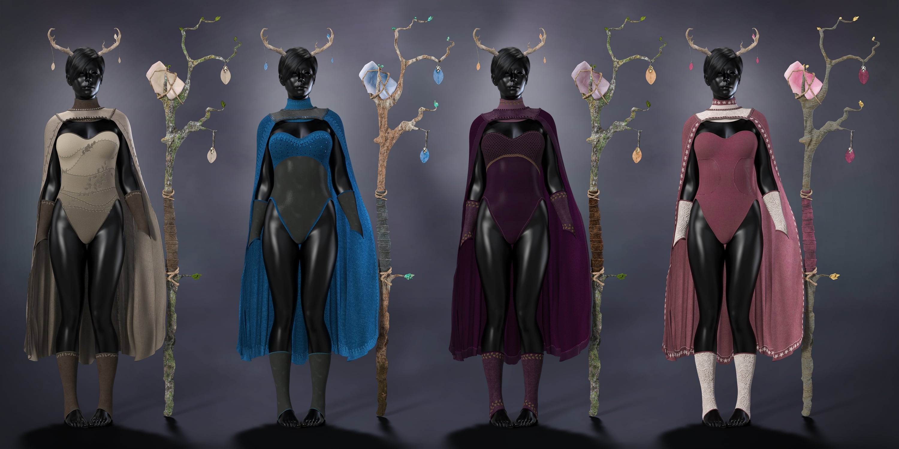 Druid's Charms Outfit for Genesis 9 | Daz 3D