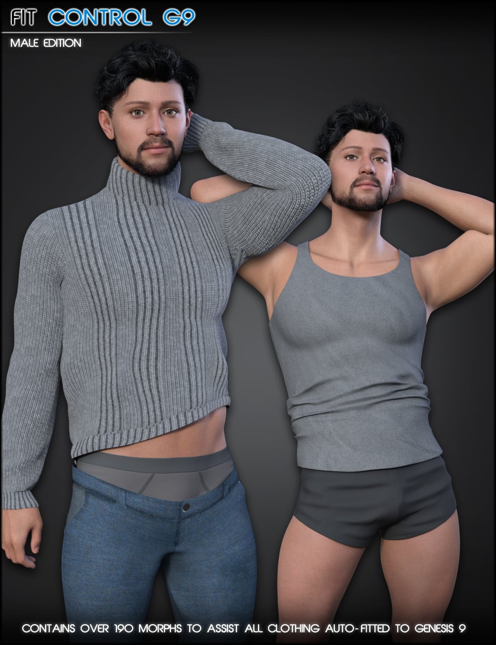 Fit Control for Genesis 9 Masculine Edition | Daz 3D
