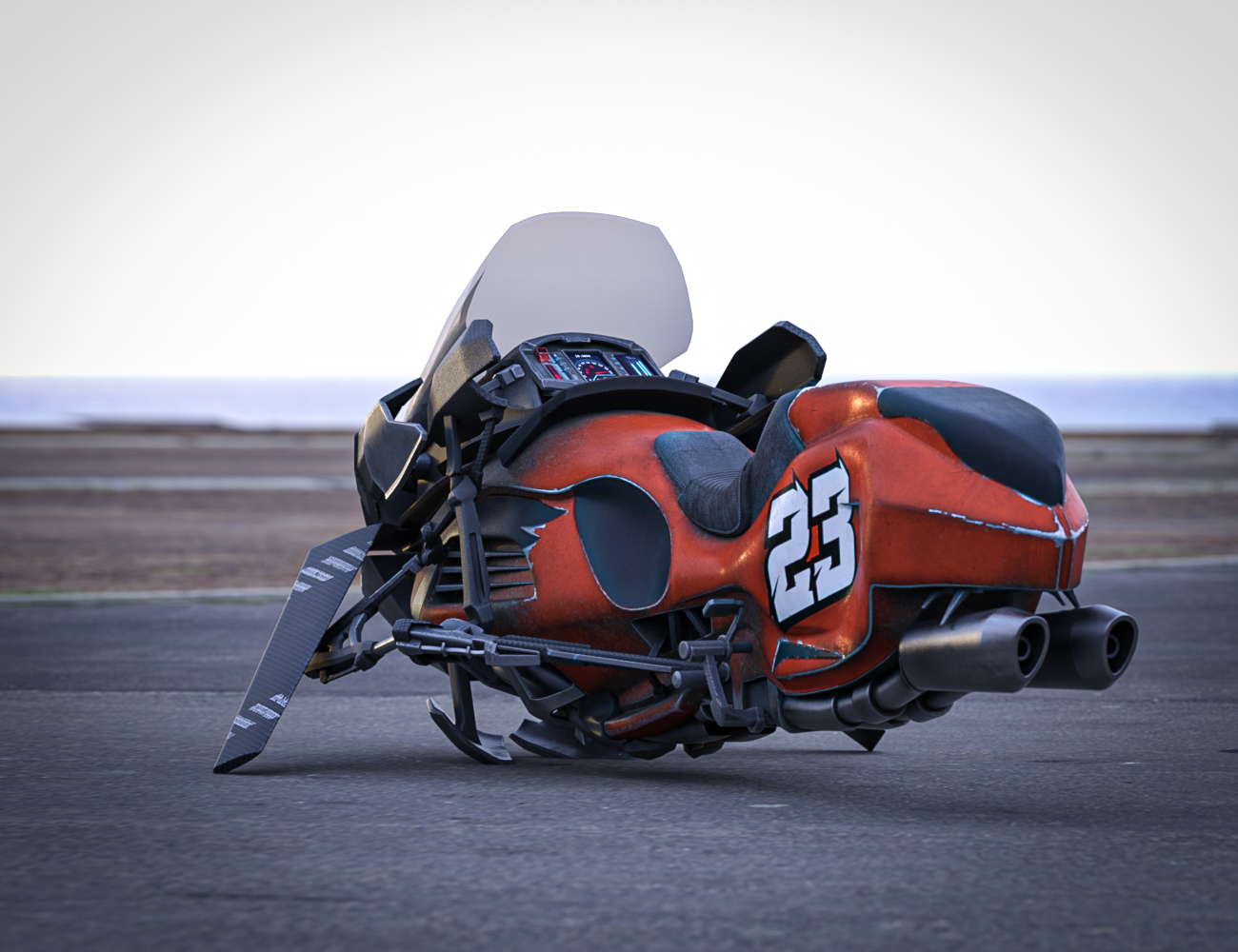 BW Cyberblade Operative Hover Bike | Daz 3D