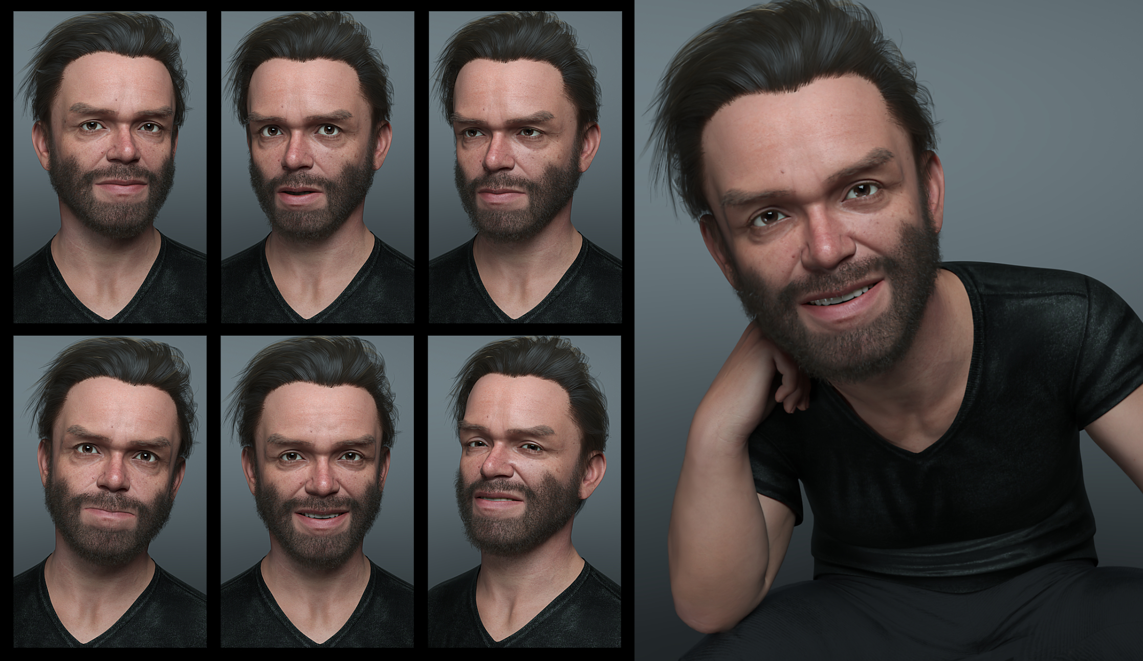 The Expression Collection for Zack 9 | Daz 3D