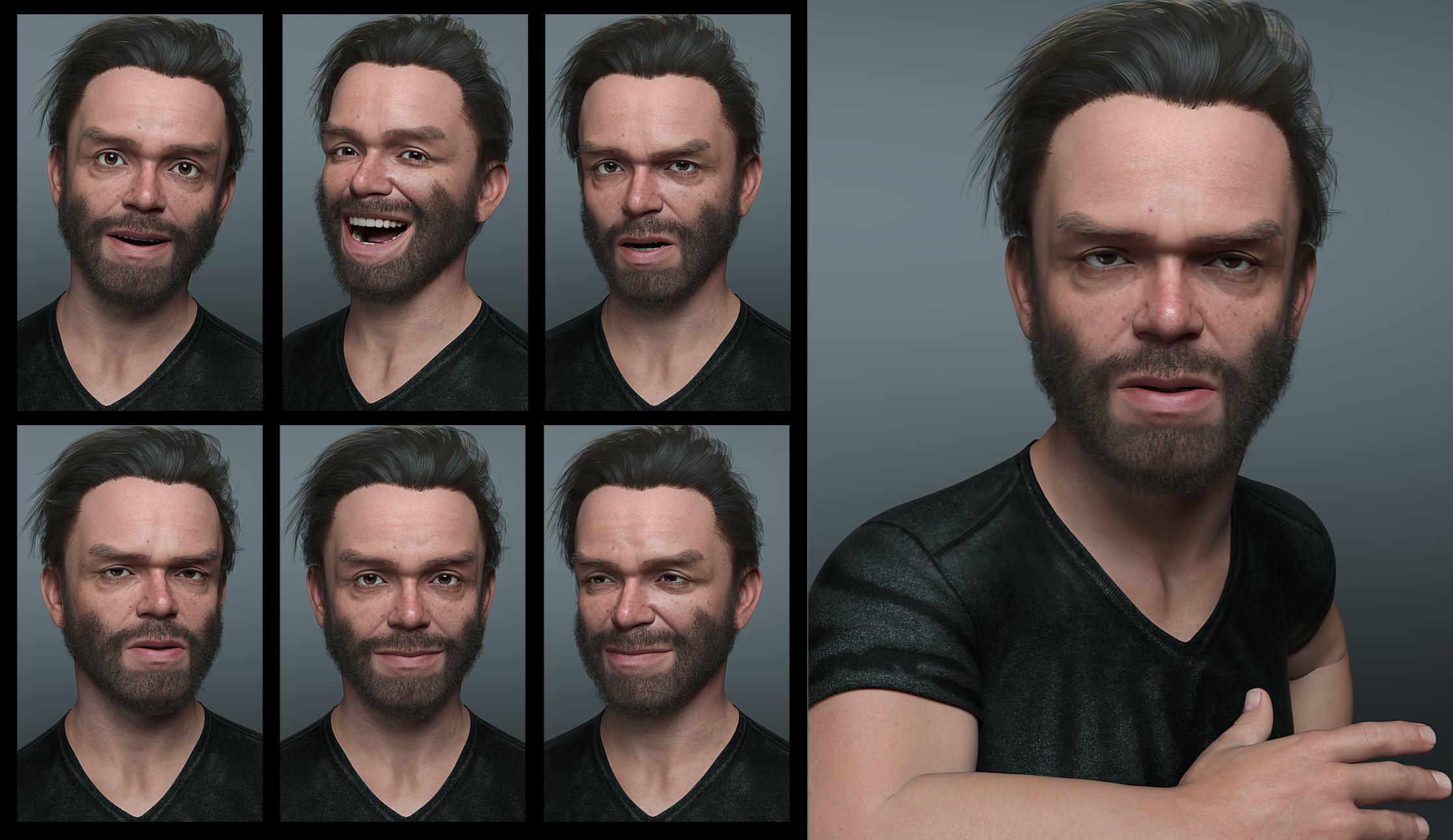The Expression Collection for Zack 9 | Daz 3D