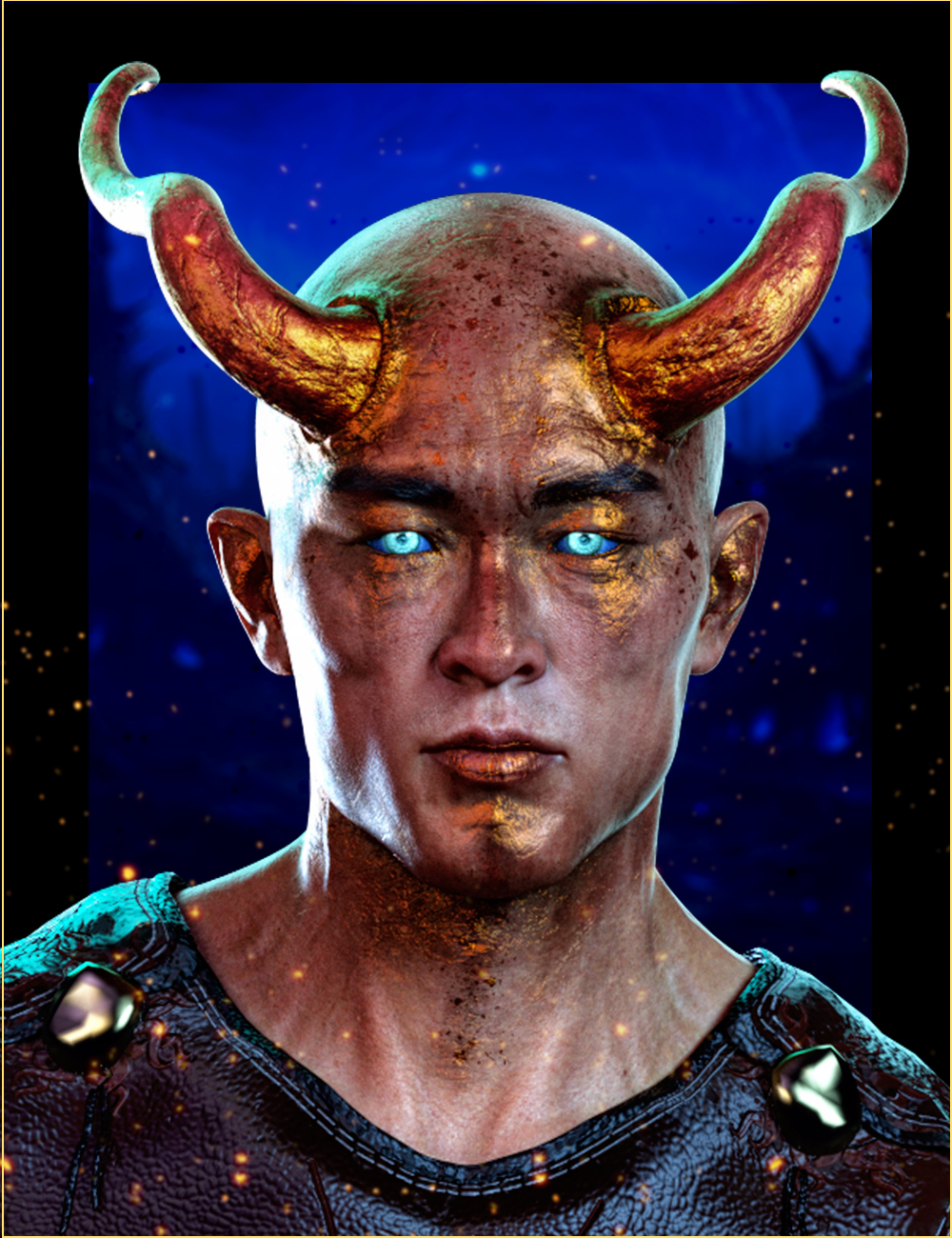 FPE Universal Horns Add-On Textures for Genesis 8.1 Male | Daz 3D
