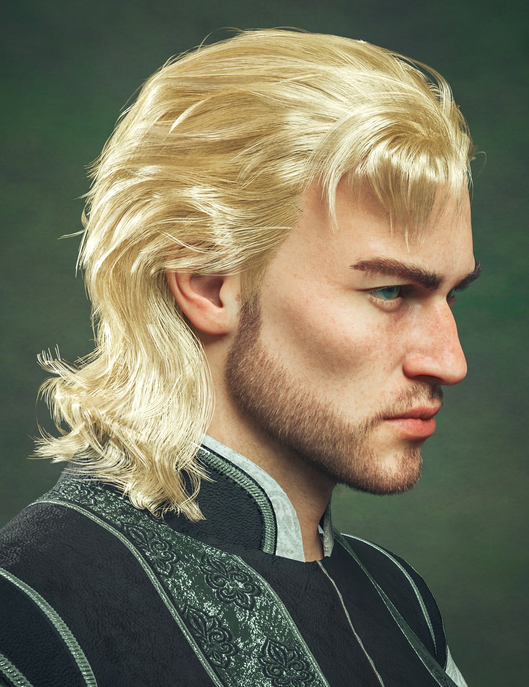 HS Gentle Stream Hair For Genesis 9 and 8 | Daz 3D