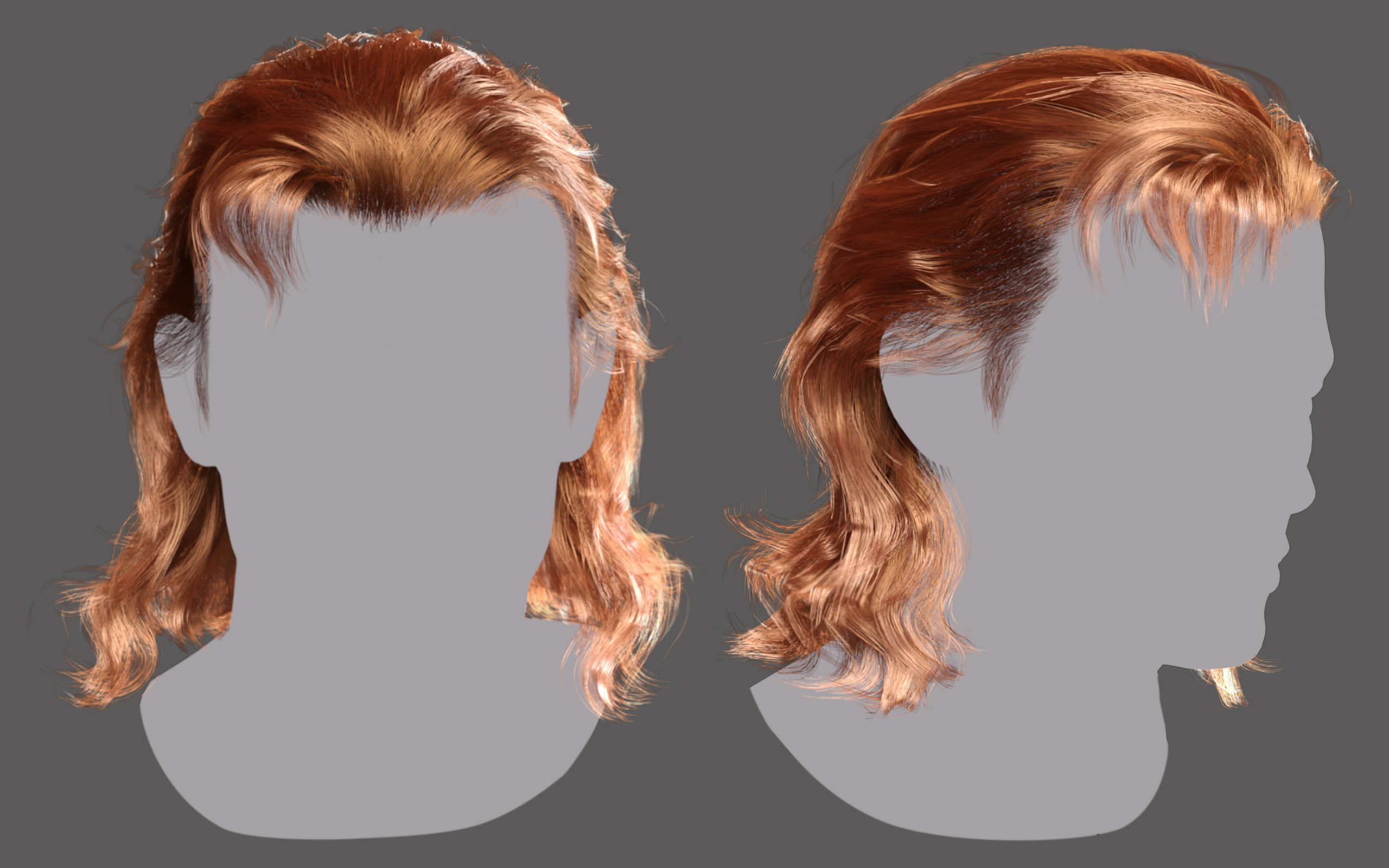 HS Gentle Stream Hair For Genesis 9 and 8 | Daz 3D