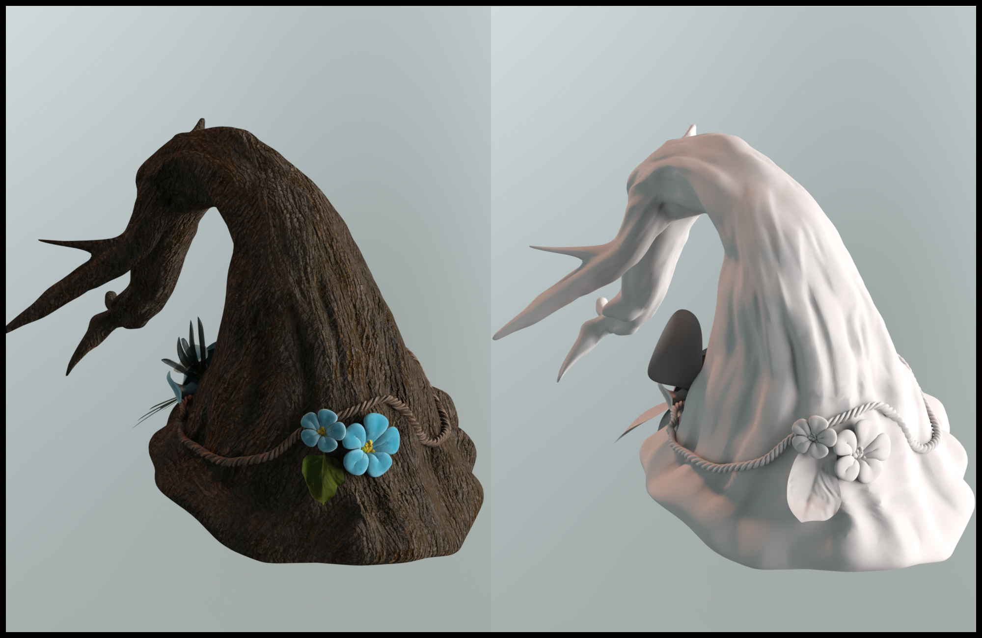 ND Fantasy Hats for Genesis 9 | Daz 3D