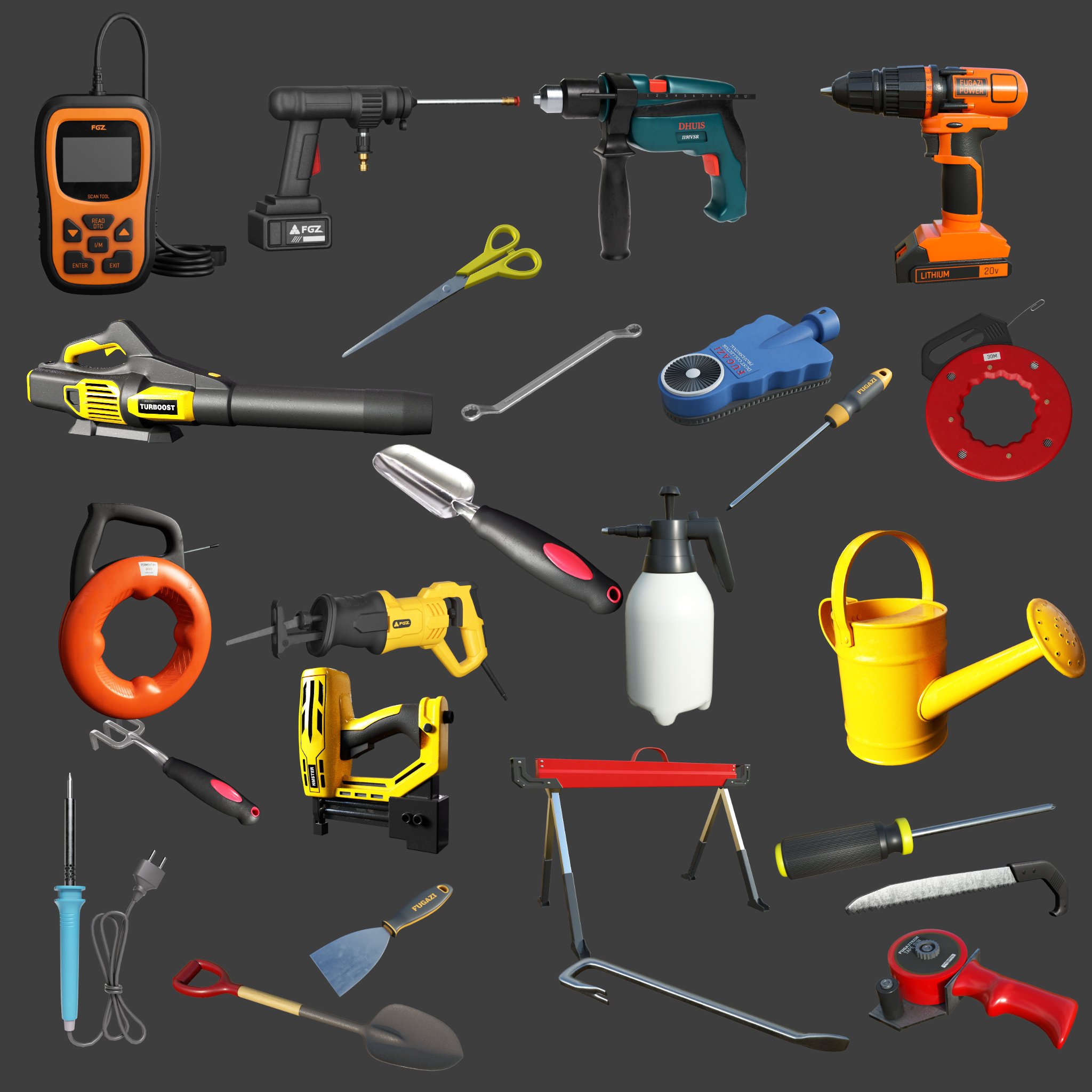 FG Mega Tool Pack | Daz 3D