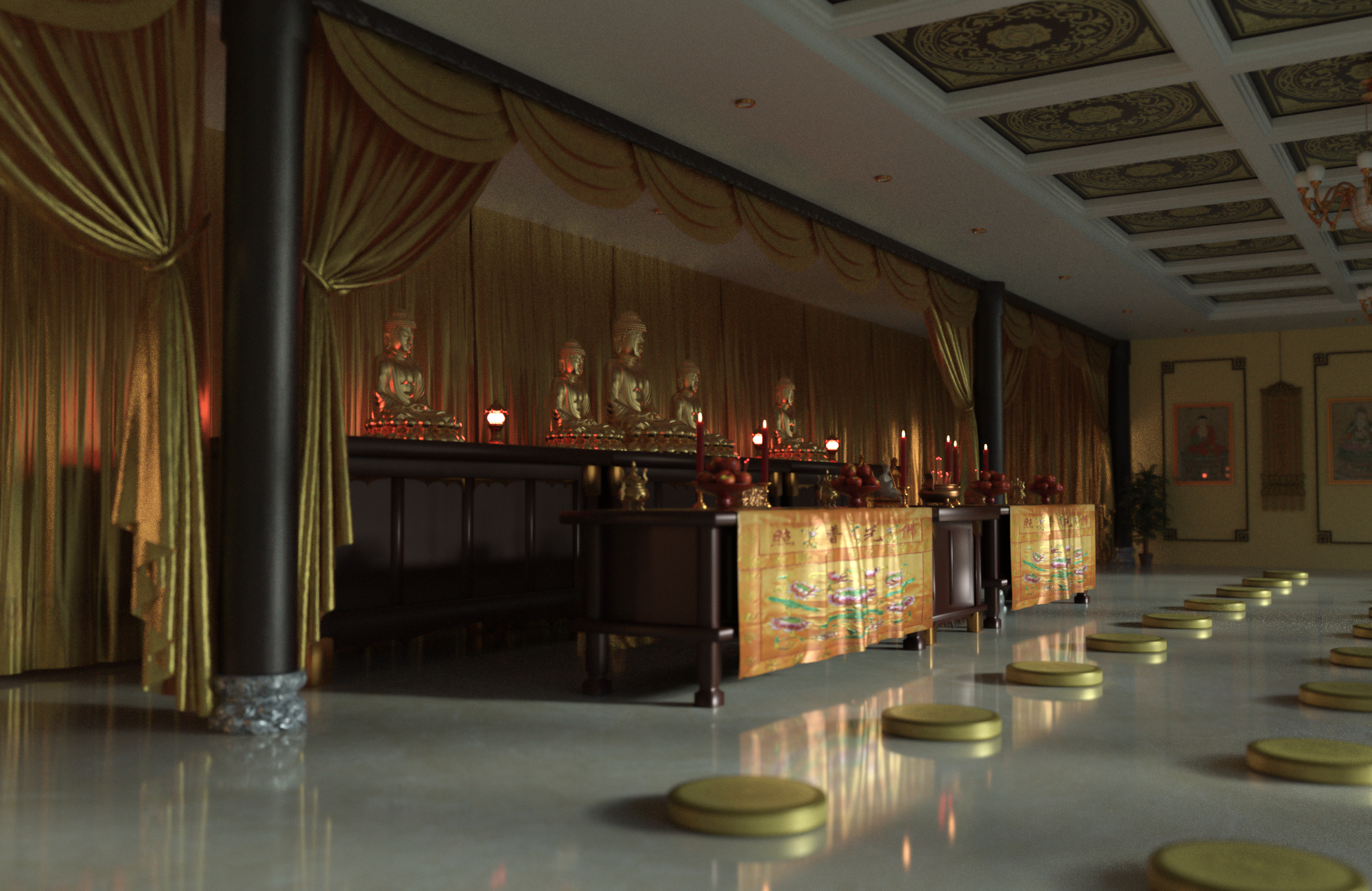 MKTG Buddhist Hall | Daz 3D